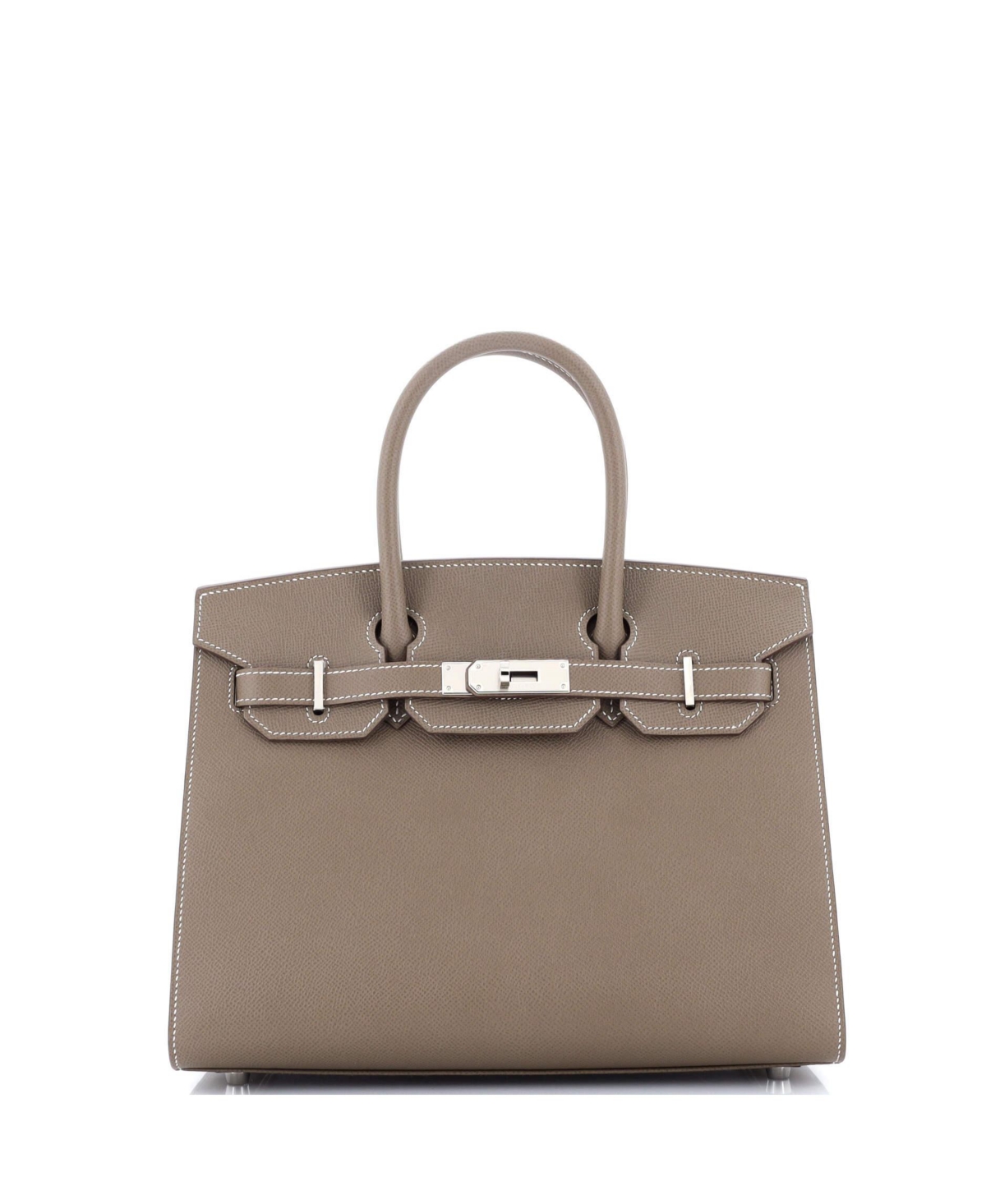 Click here for Pre-Owned Hermes Birkin 30 Handbag Grey Epsom with... prices