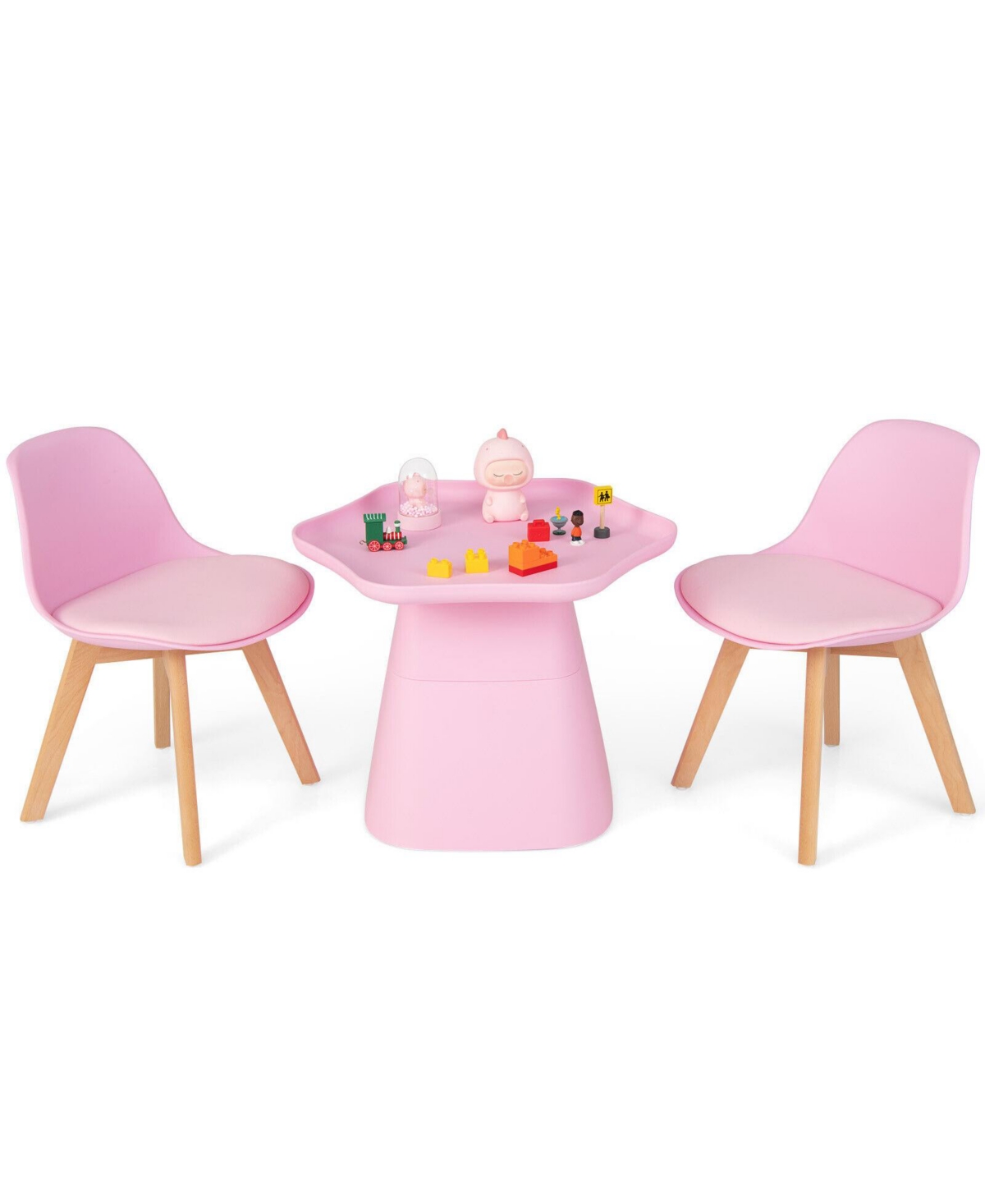 Click here for Wooden Kids Activity Table and Chairs Set with Pad... prices