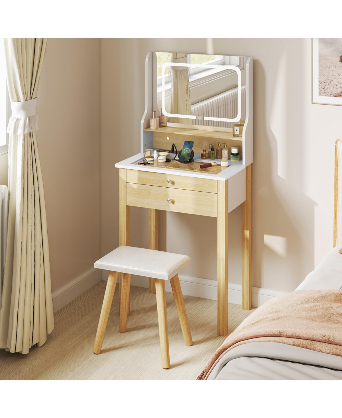 Click here for Small Vanity Desk Set with Adjustable Led Lighted... prices