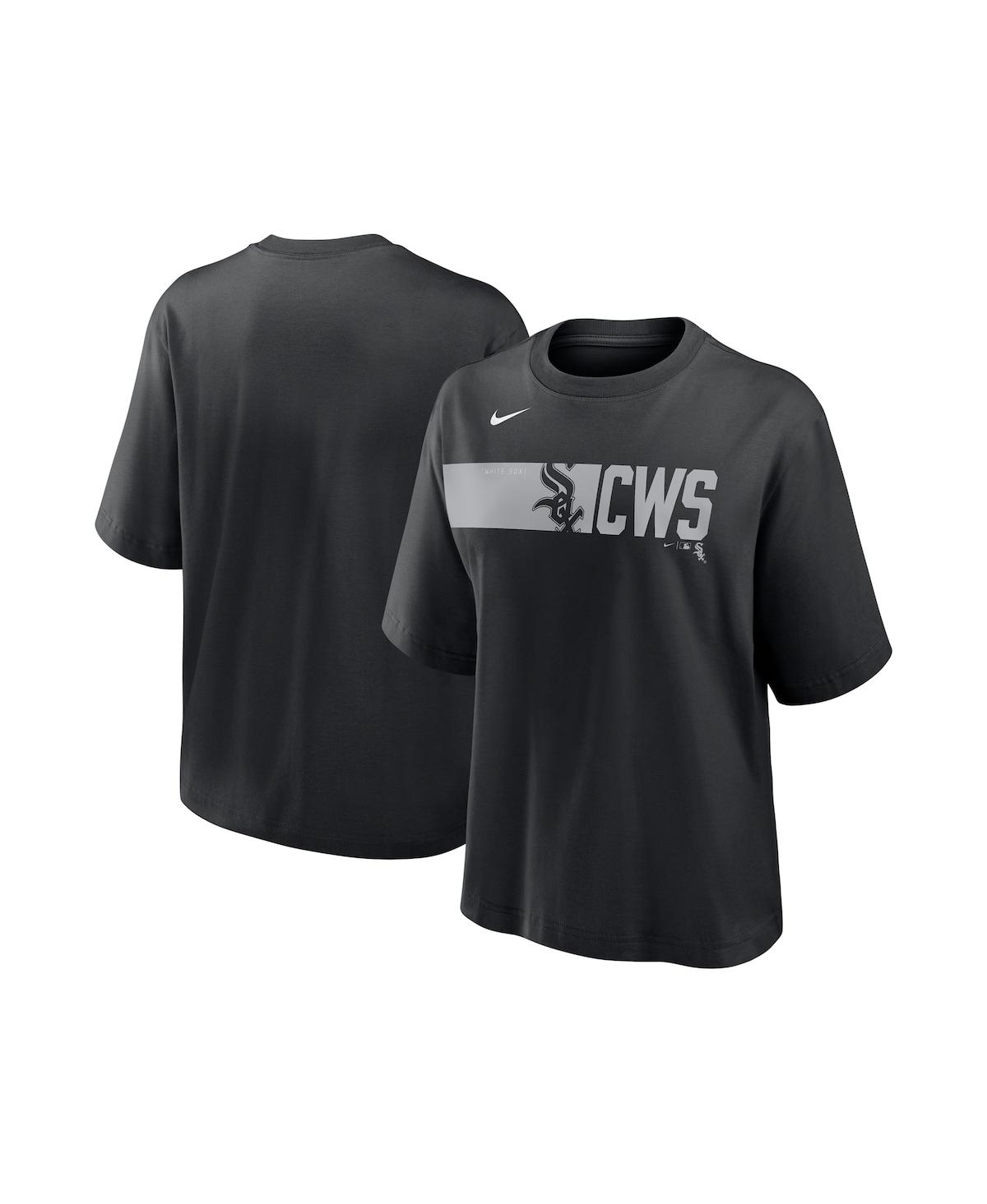 Click here for Nike Womens Black Chicago White Sox Knockout Boxy... prices