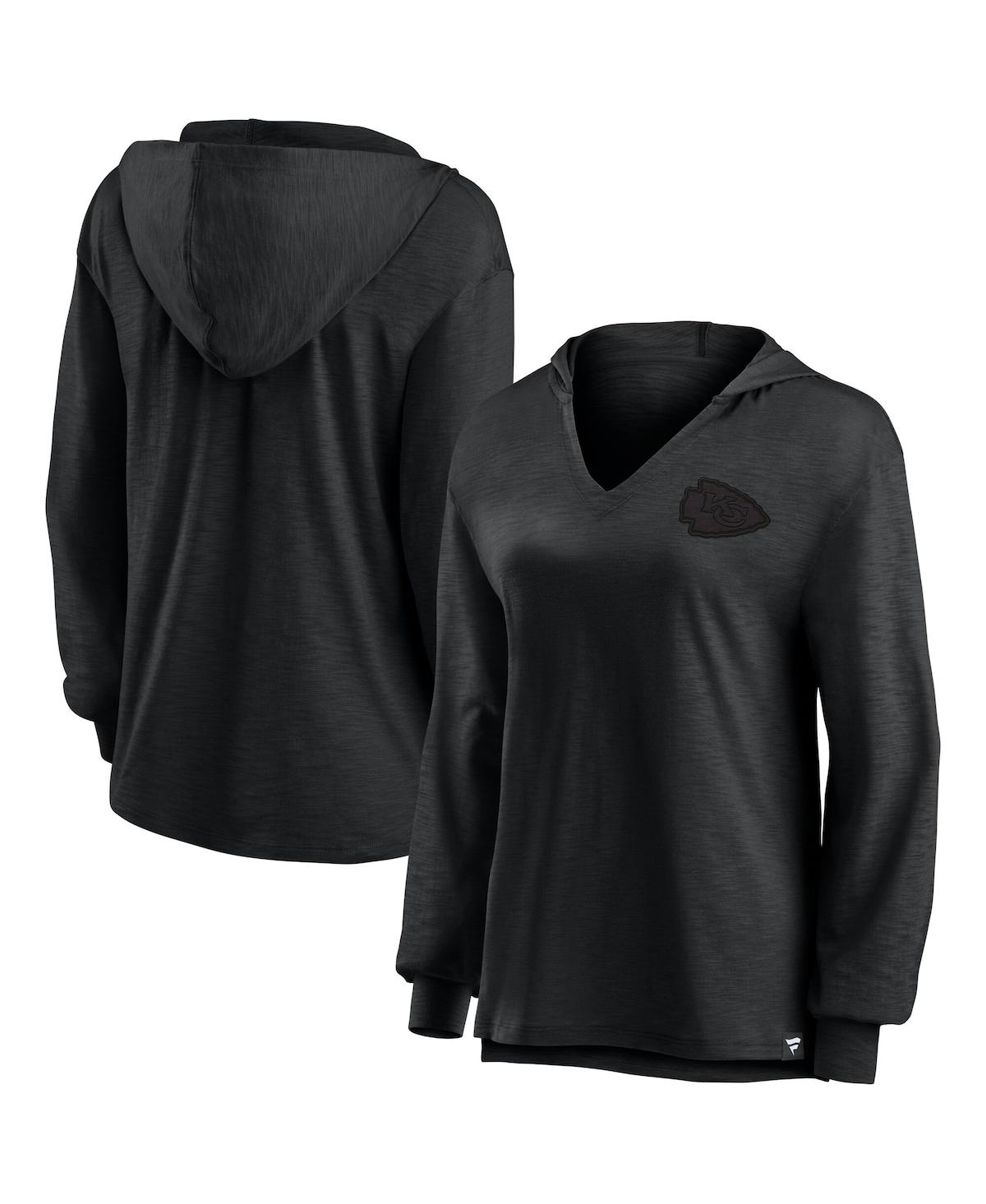 Click here for Fanatics Womens Kansas City Chiefs Blackout Slub H... prices