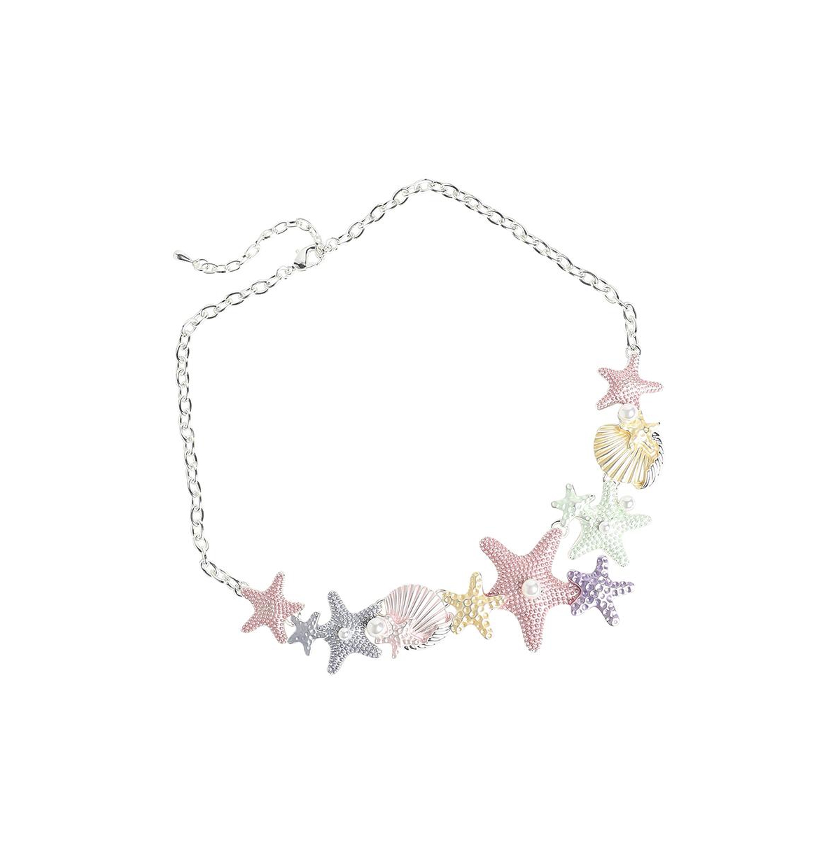 Click here for Sohi Metallic Starfish Necklace - Silver prices