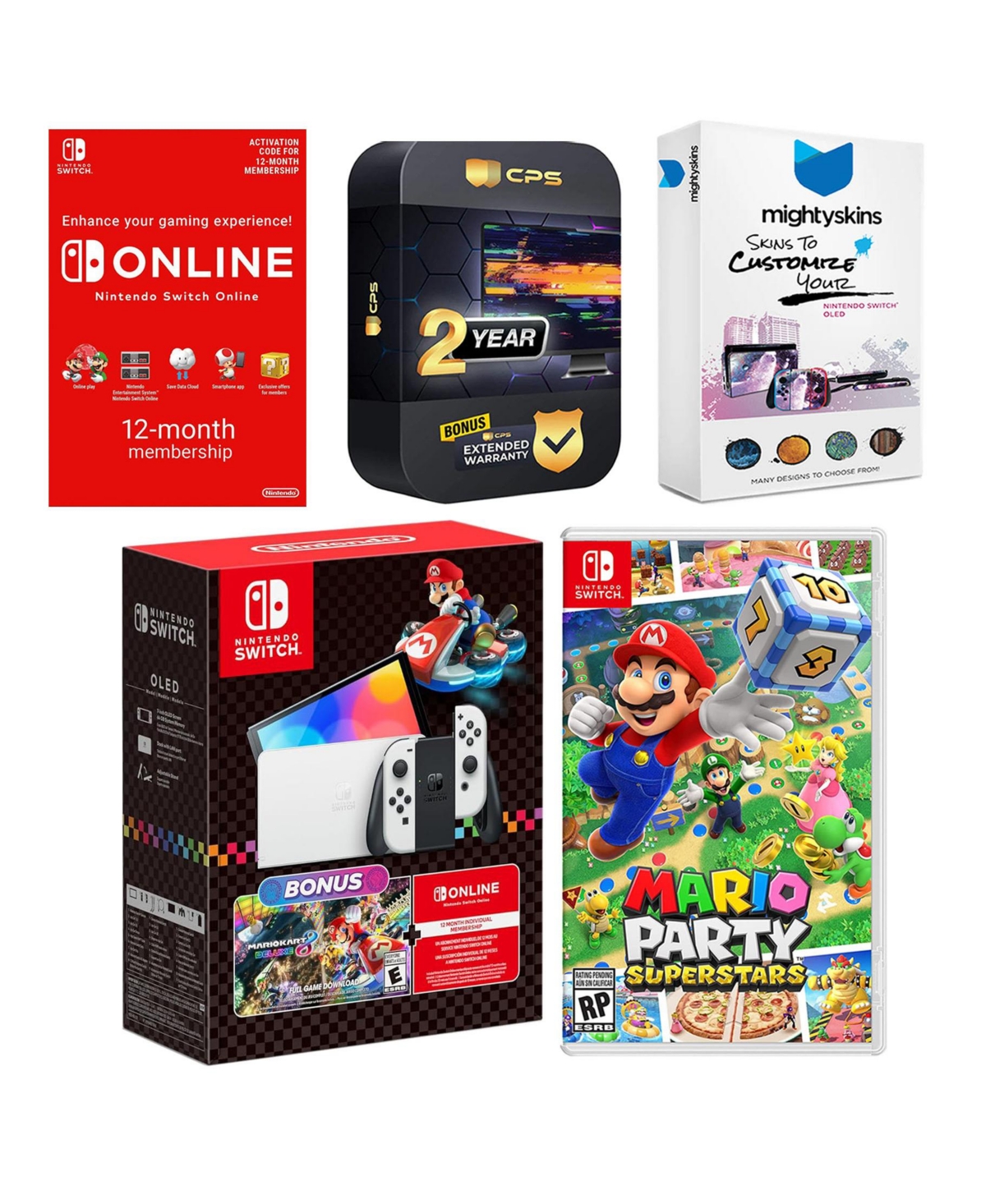 Click here for Nintendo Switch Oled Console Mario Kart 8 Bundle w... prices