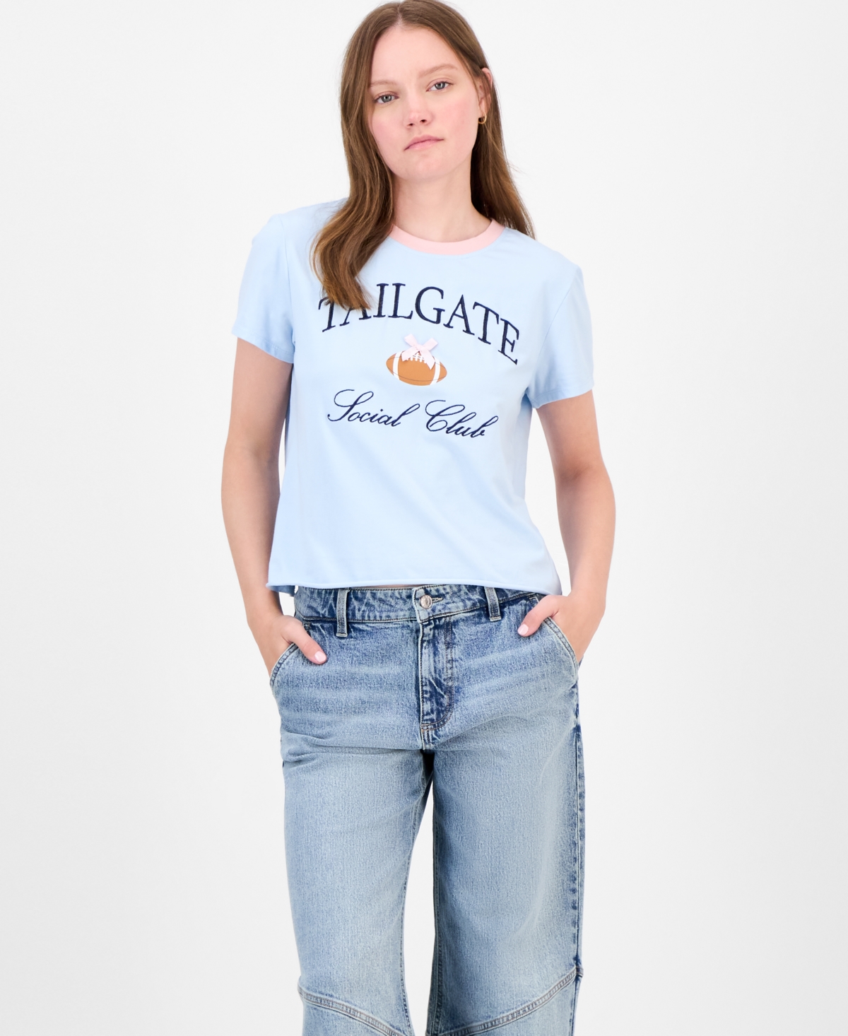 Click here for Madden Girl Juniors Sporty Crewneck T-Shirt - Baby... prices