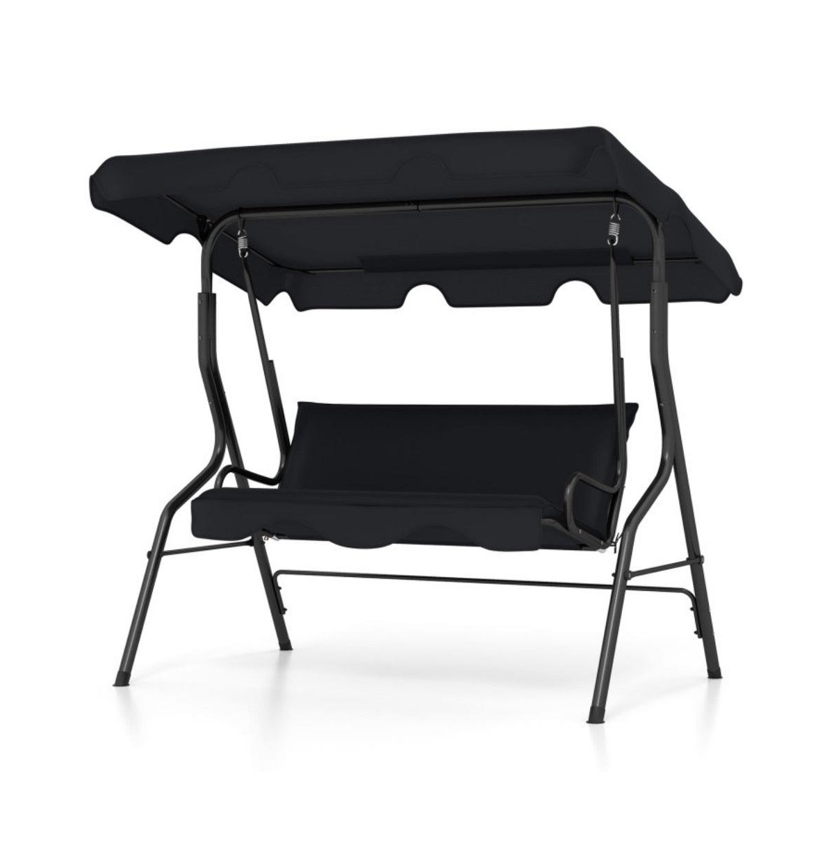 Click here for 3 Seat Outdoor Patio Canopy Porch Swing with Cushi... prices