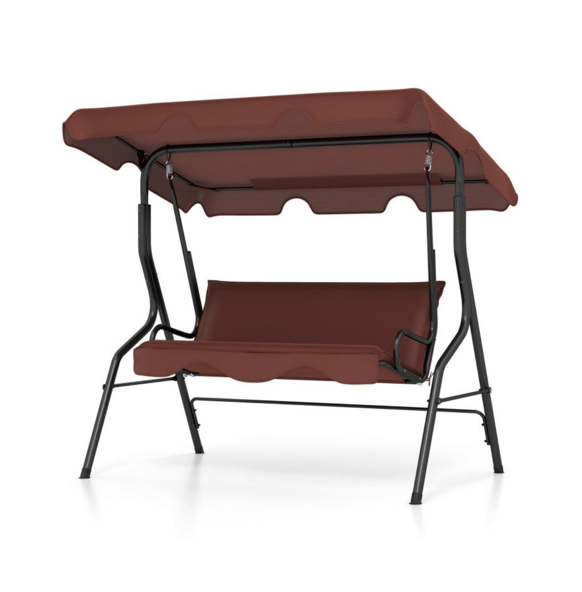 Click here for 3 Seat Outdoor Patio Canopy Porch Swing with Cushi... prices