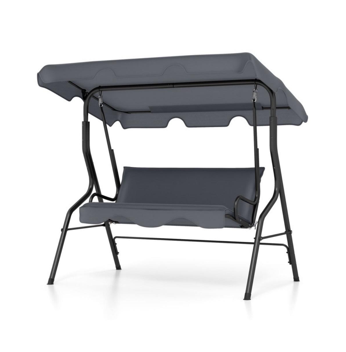 Click here for 3 Seat Outdoor Patio Canopy Porch Swing with Cushi... prices
