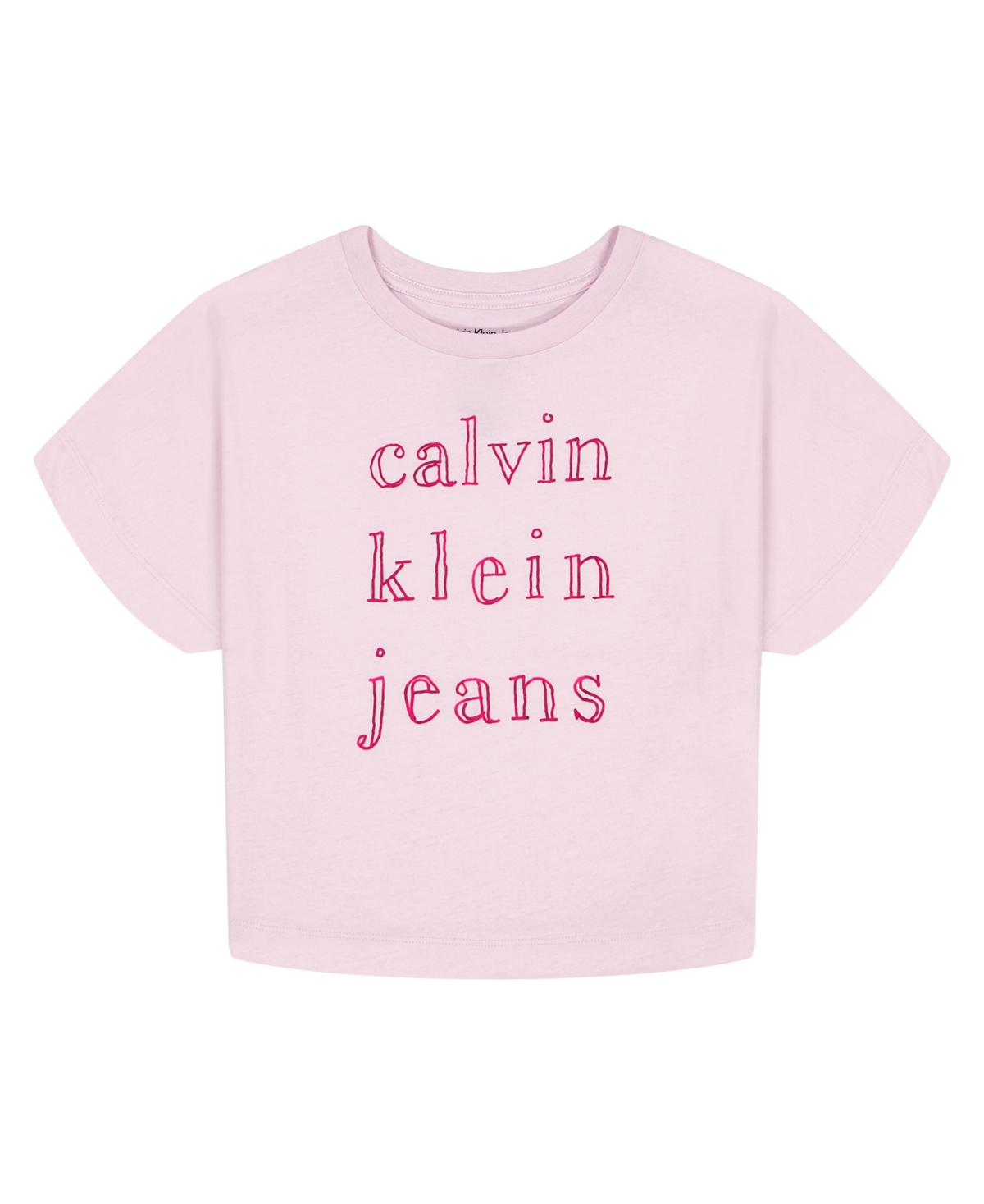 Click here for Calvin Klein Big Girls Foil Short Sleeve T-Shirt -... prices