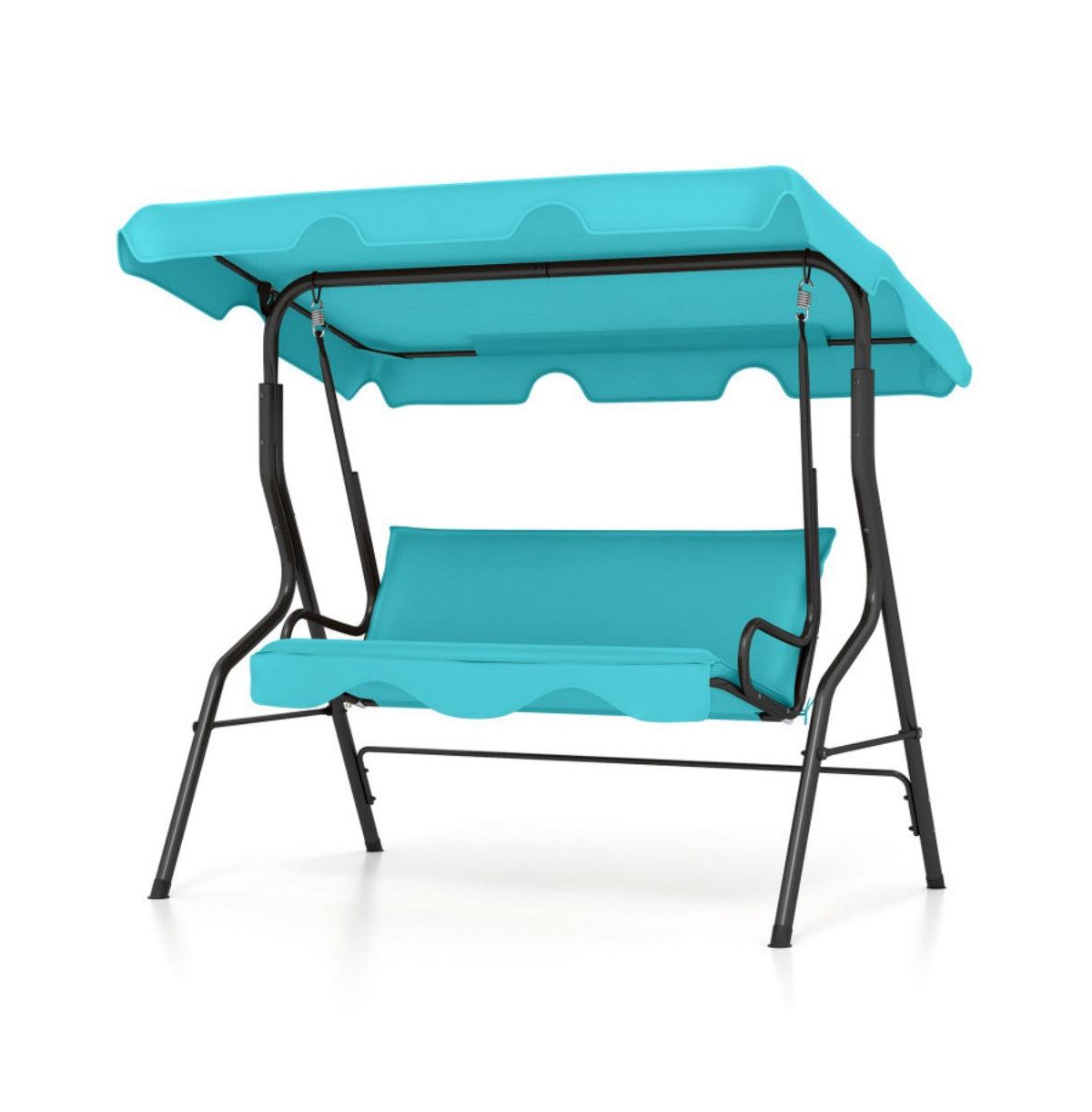 Click here for 3 Seat Outdoor Patio Canopy Porch Swing with Cushi... prices