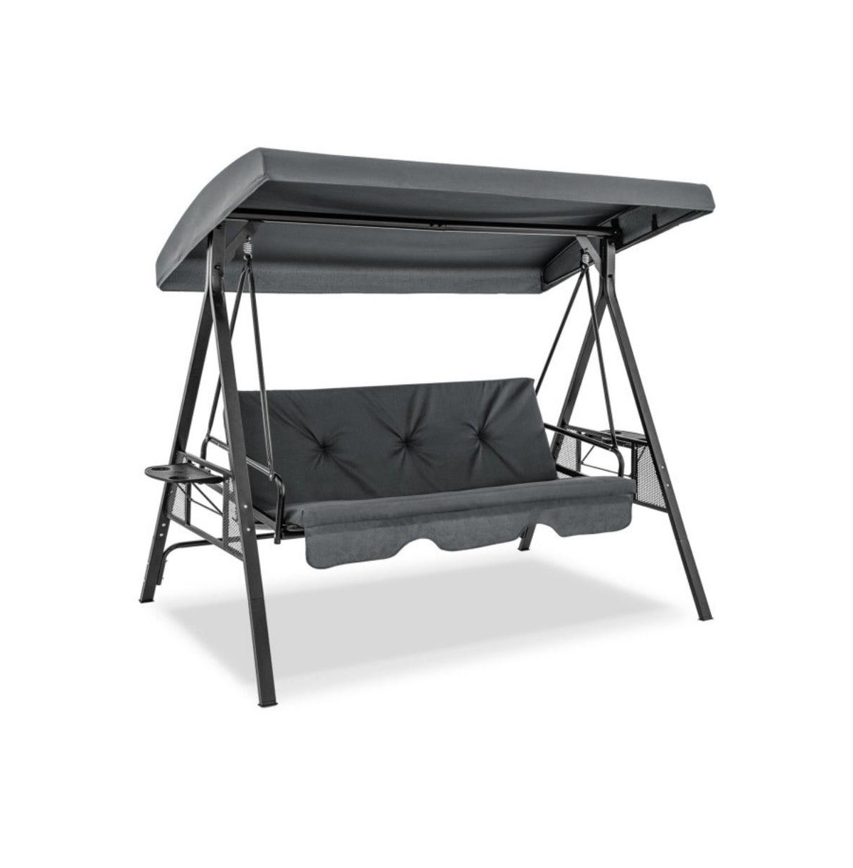 Click here for Convertible 3-Seat Patio Porch Swing Chair to Flat... prices