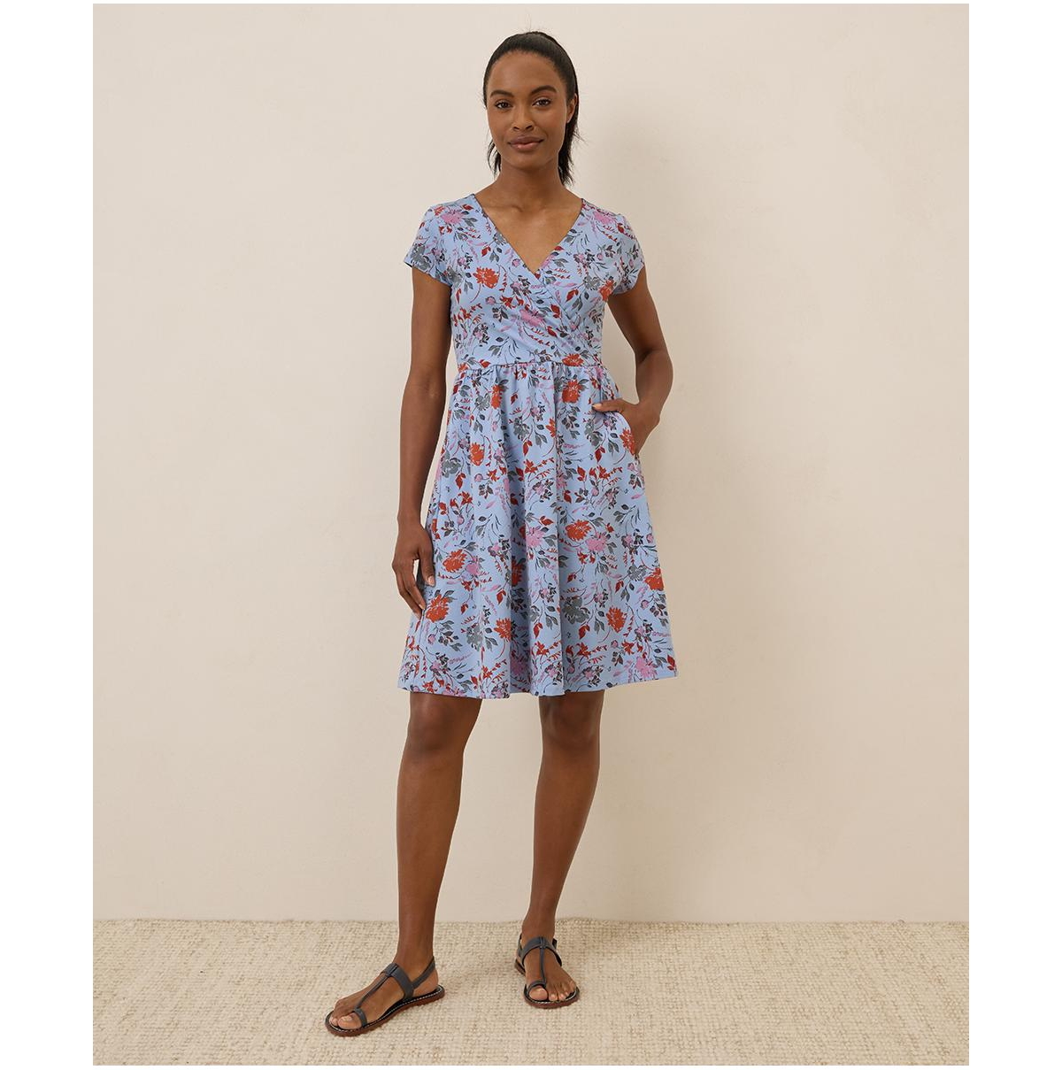Click here for Pact Womens Organic Cotton Fit & Flare Crossover D... prices