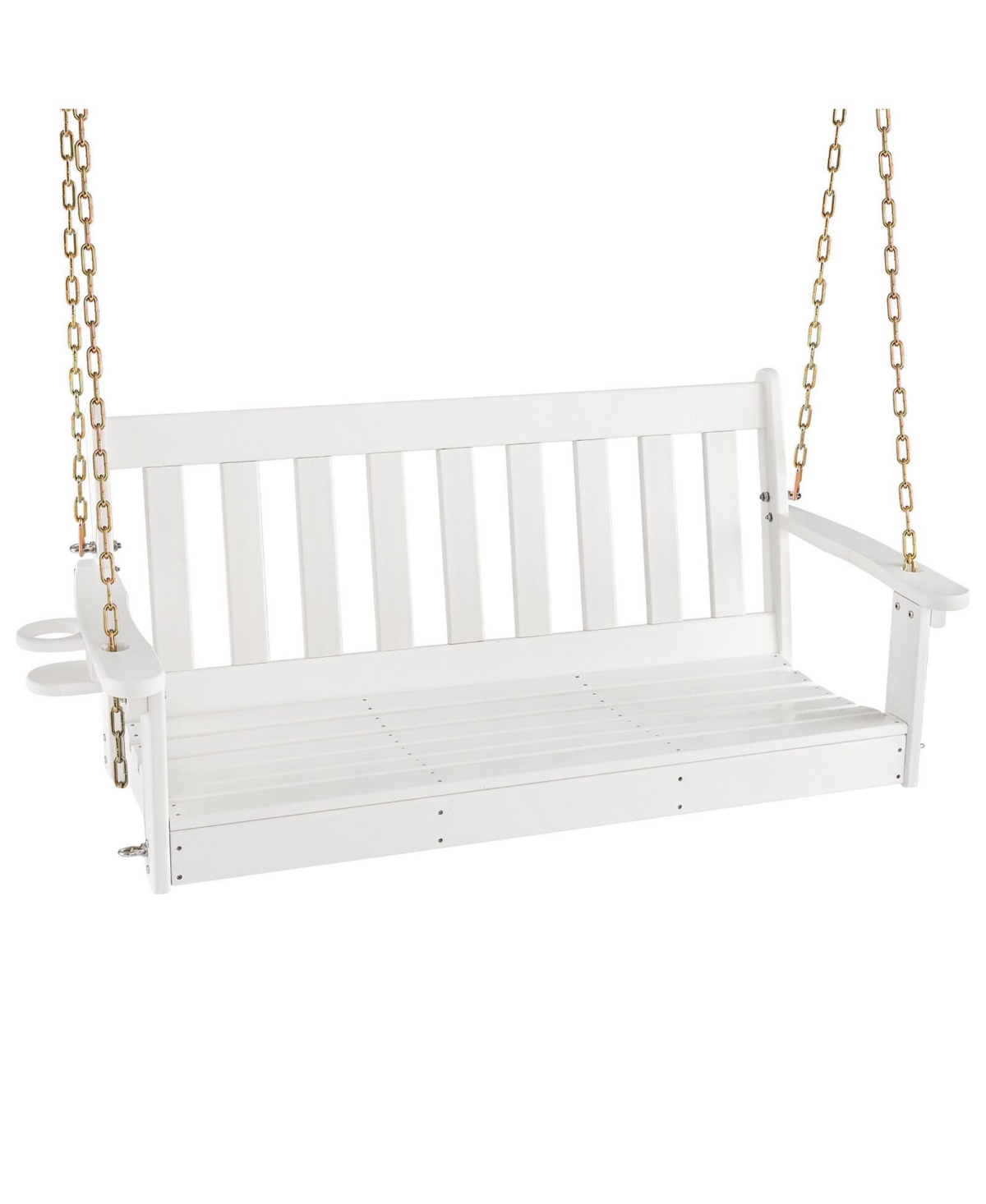 Click here for Gymax 54 Hdpe Porch Swing Outdoor Patio Hanging Ch... prices