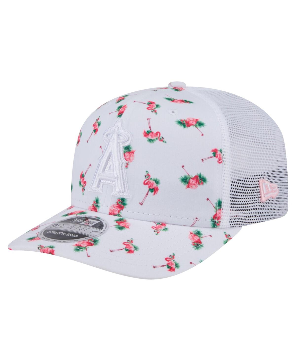 Click here for New Era Mens White Los Angeles Angels Flamingo Mes... prices