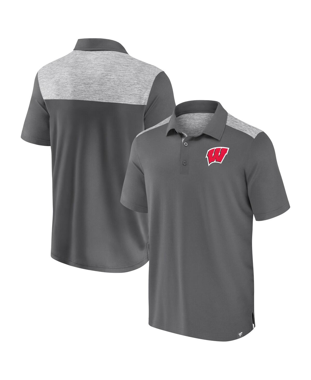 Click here for Fanatics Mens Gray Wisconsin Badgers Iconic Brushe... prices