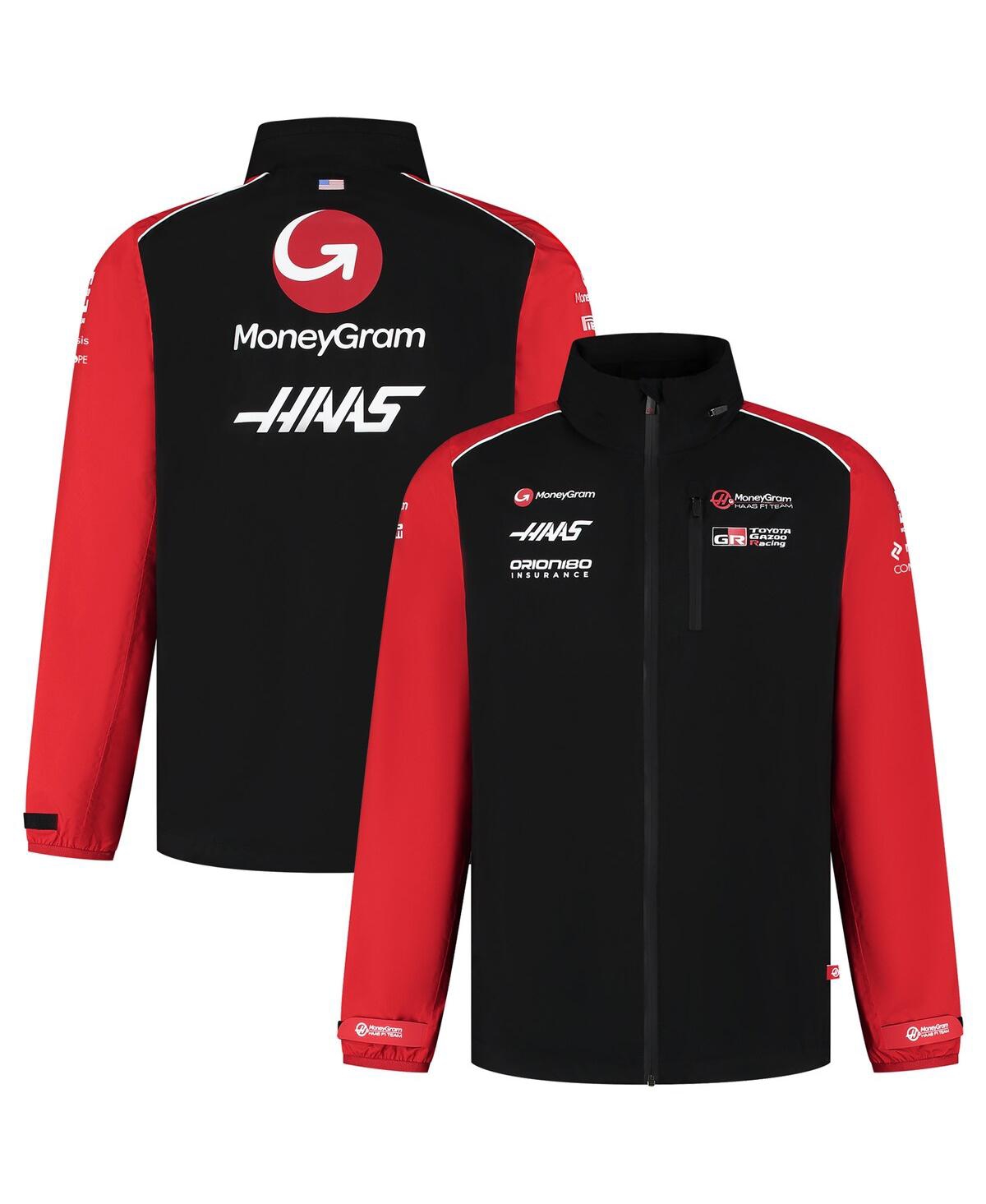 Click here for Haas F1 Mens Black Team Full-Zip Lightweight Rainc... prices