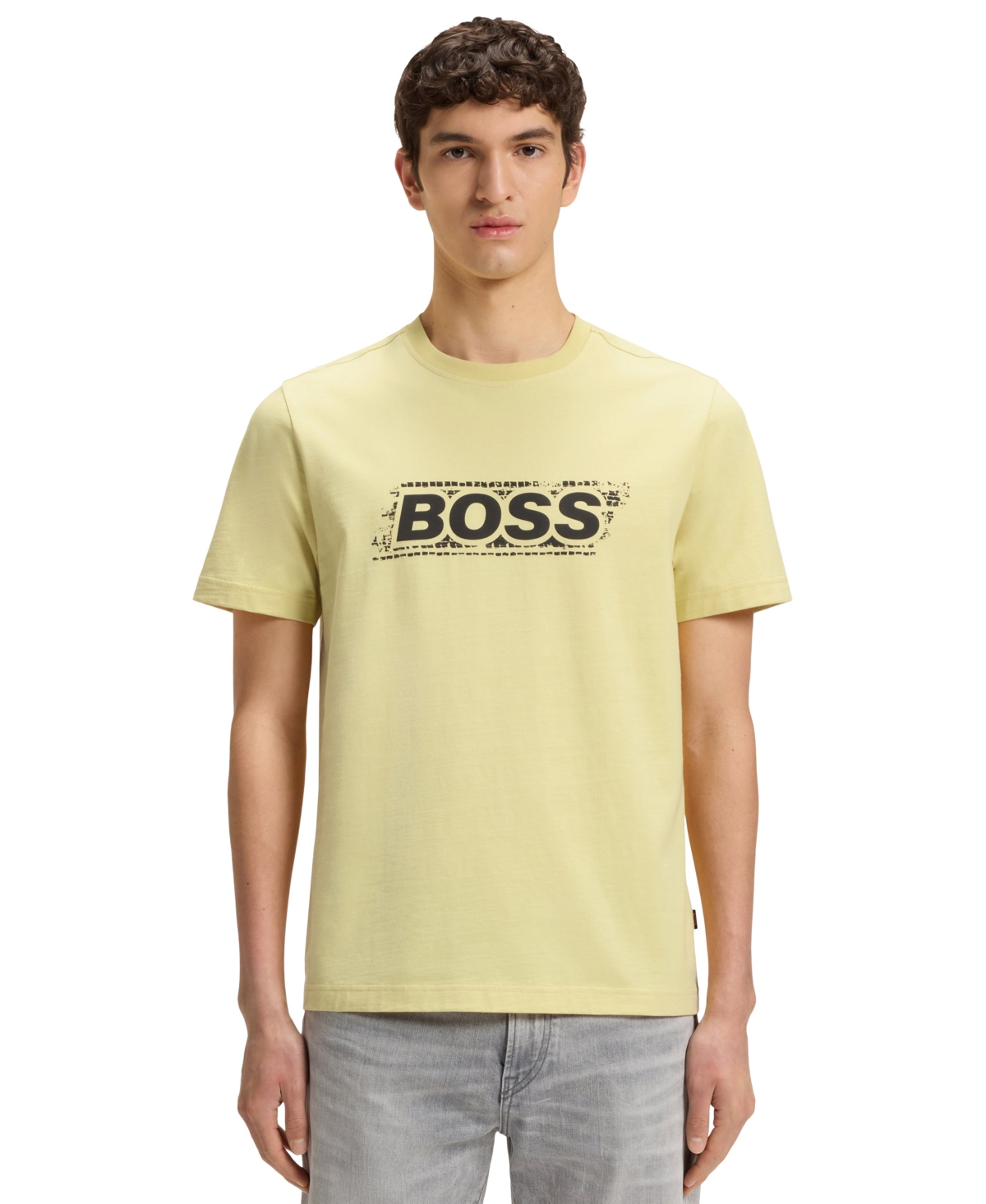 Click here for Boss by Hugo Boss Mens Logo Artwork Cotton-Jersey... prices