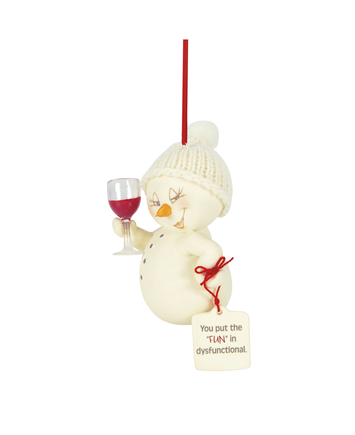 Click here for Department 56 Fun in Dysfunction Ornament - Ivory prices