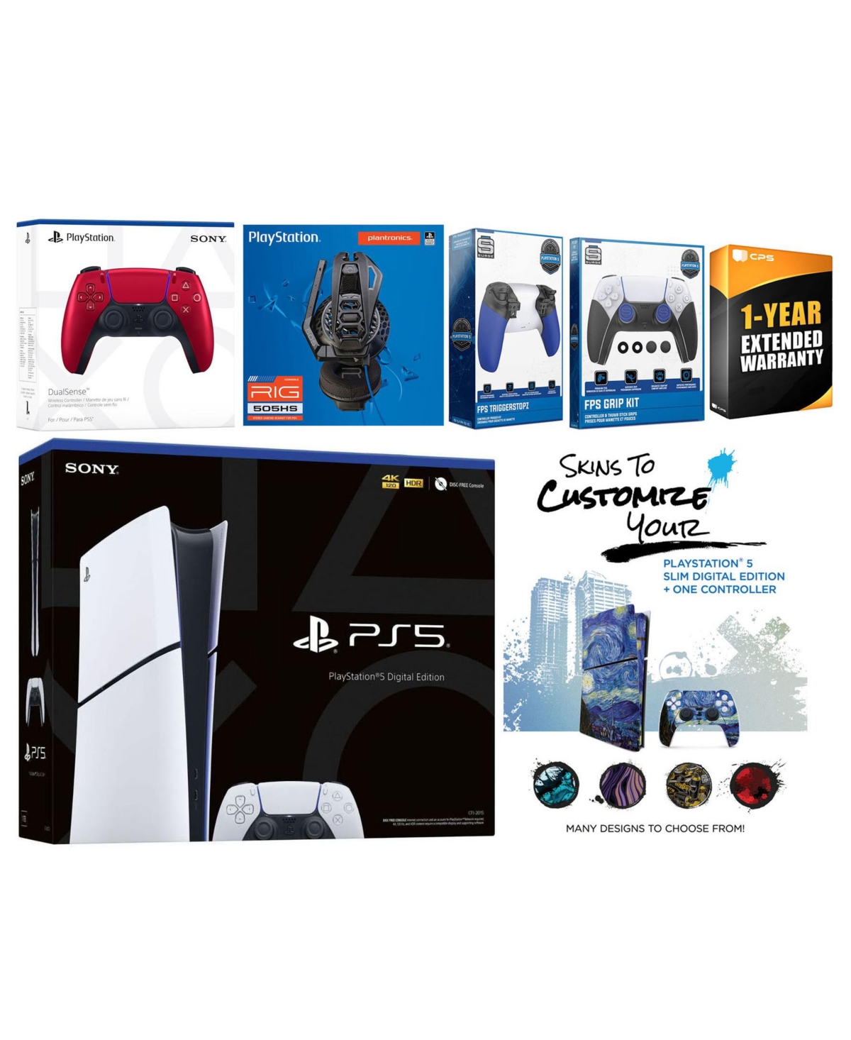 Click here for Sony Playstation 5 Slim Digital with Extra Volcani... prices