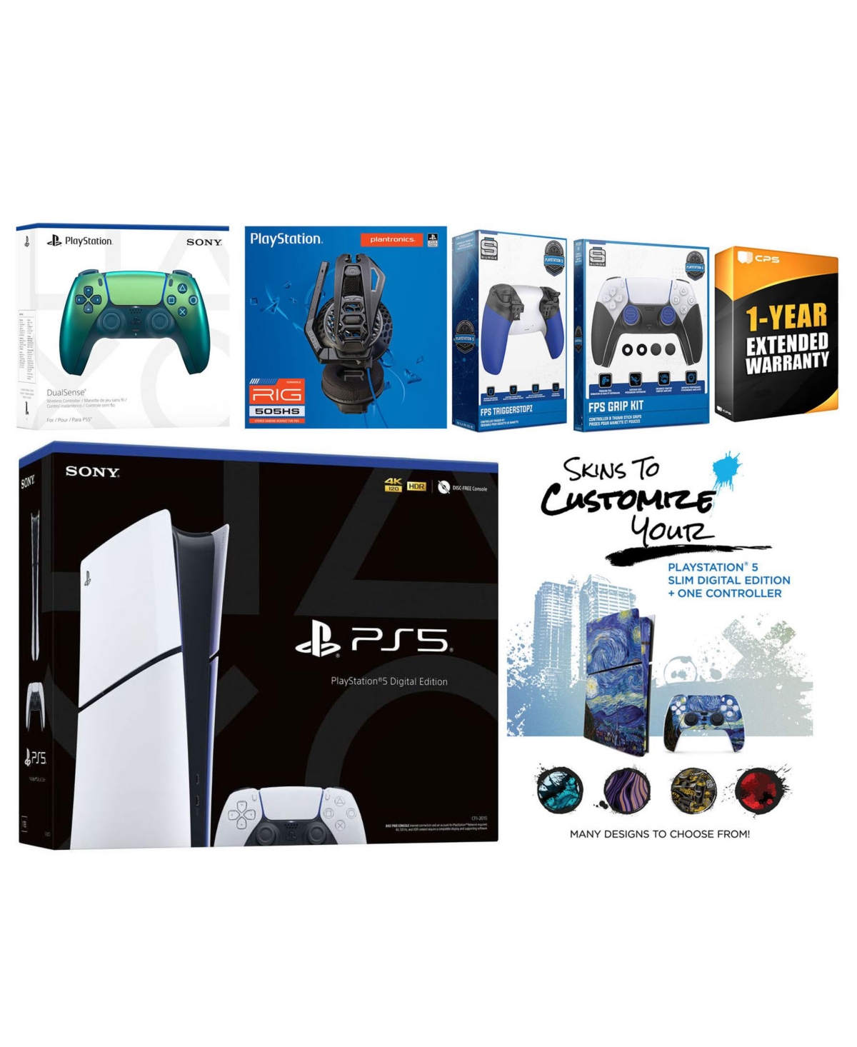 Click here for Sony Playstation 5 Slim Digital with Extra Volcani... prices