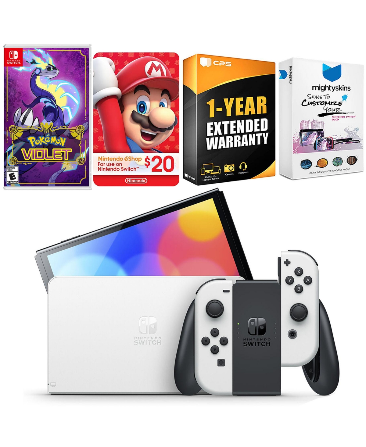 Click here for Nintendo Switch White Oled Console with Pokemon Vi... prices