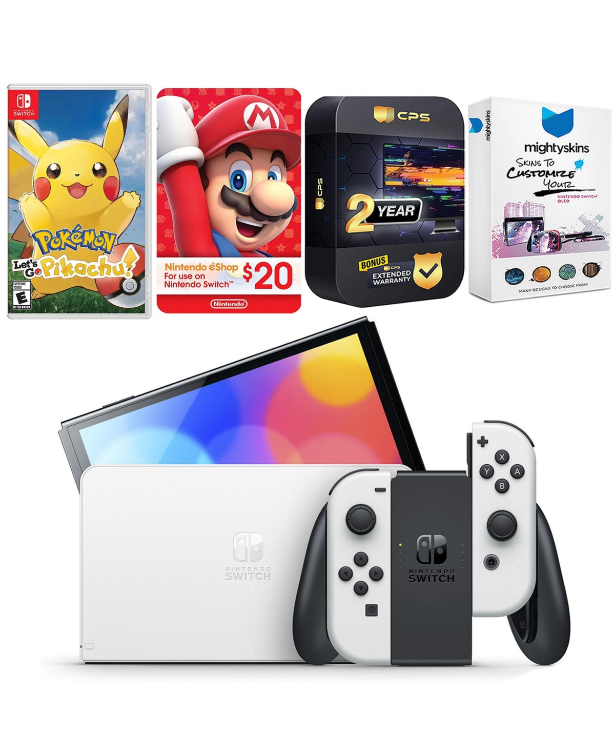 Click here for Nintendo Switch White Oled Console with Pokemon Le... prices