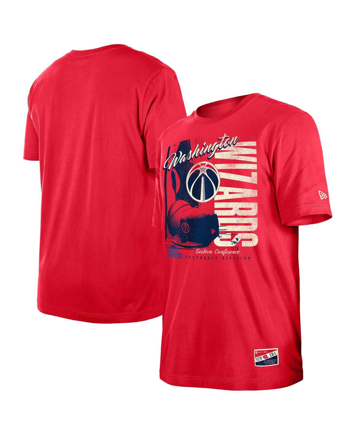 Click here for New Era Mens Red Washington Wizards Distressed Thr... prices