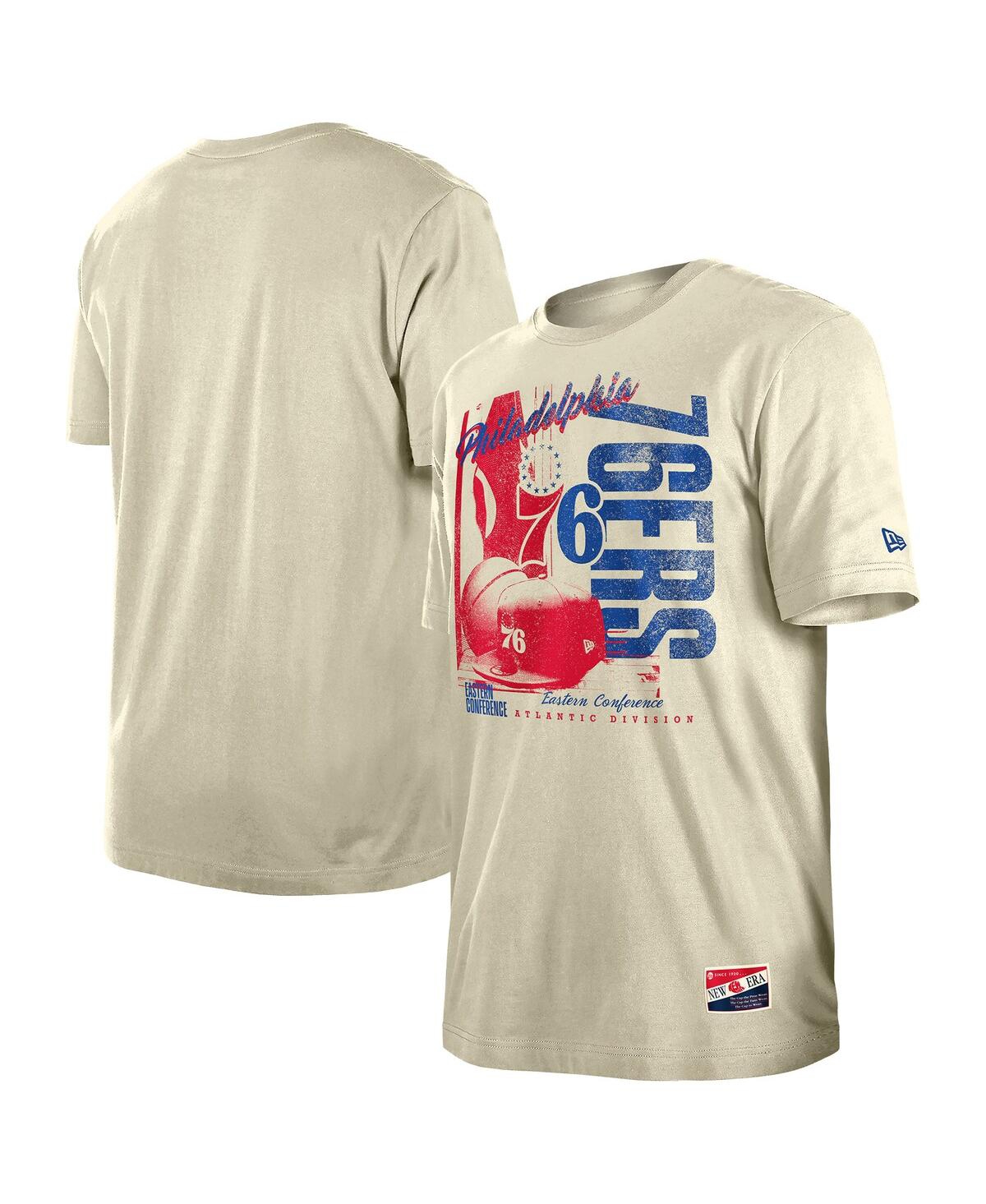 Click here for New Era Mens Cream Philadelphia 76ers Distressed T... prices