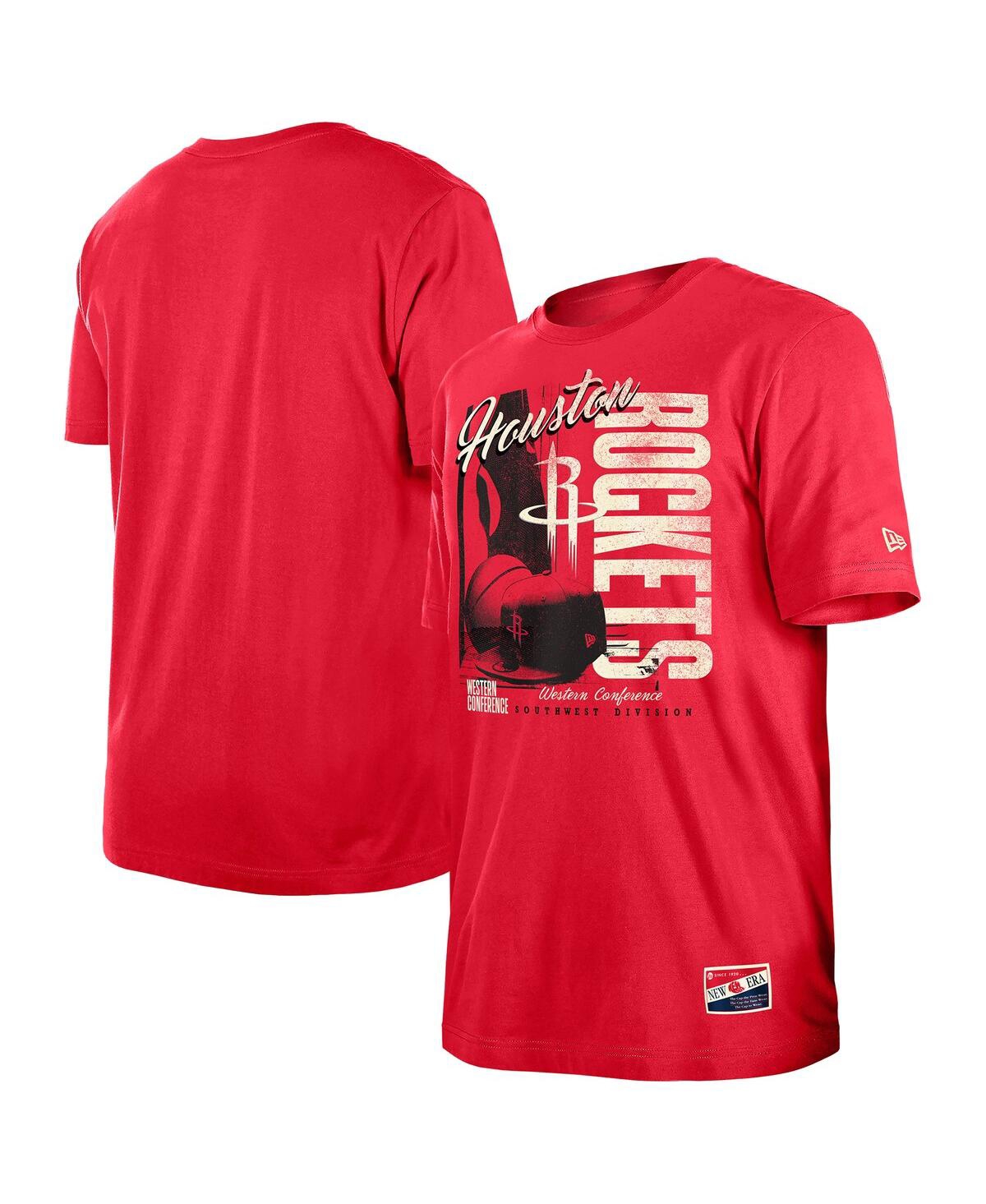 Click here for New Era Mens Red Houston Rockets Distressed Throwb... prices