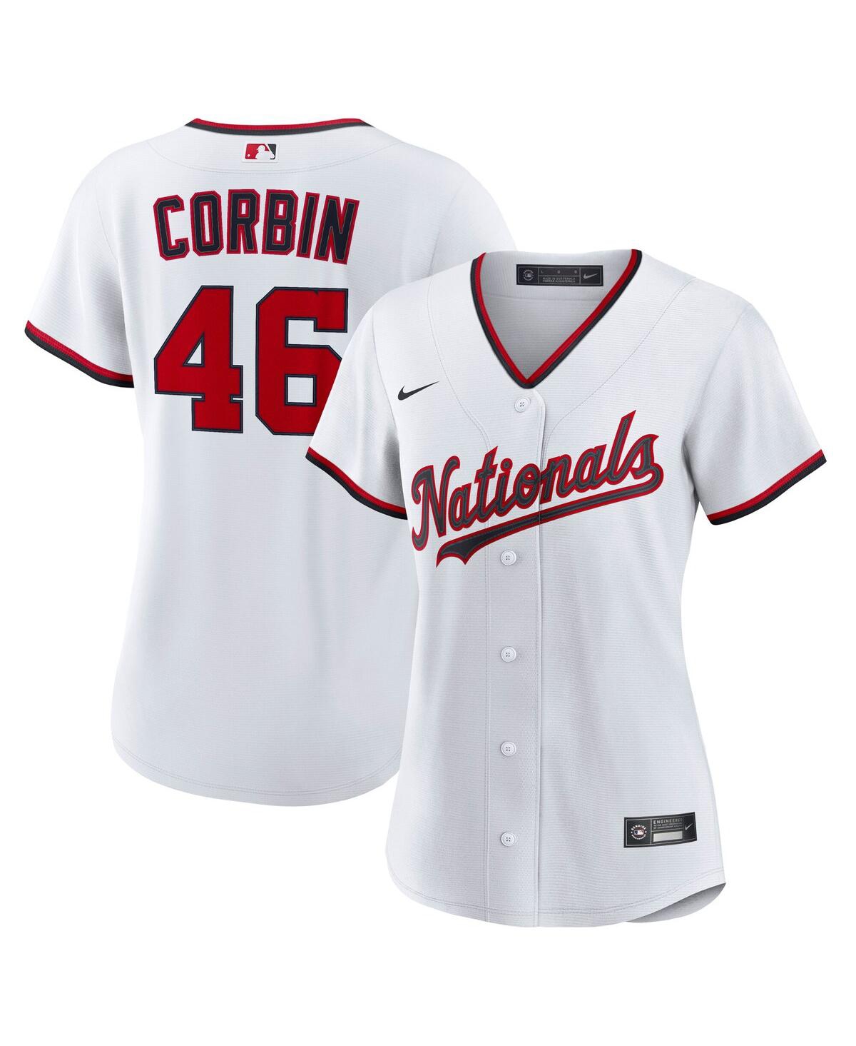 Click here for Nike Womens Patrick Corbin White Washington Nation... prices