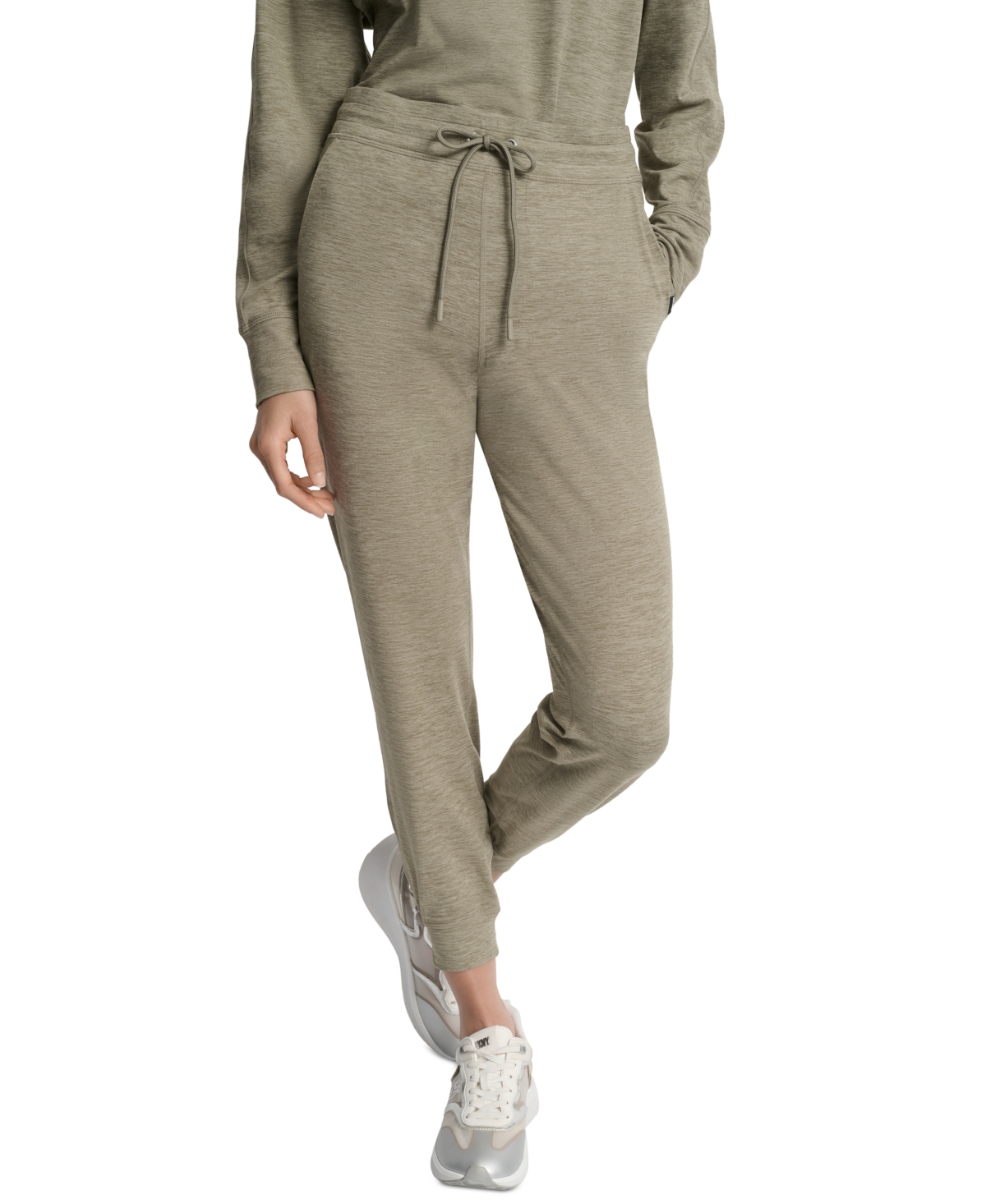 Click here for Dkny Sport Womens Spacedye High-Waist Slim Joggers... prices
