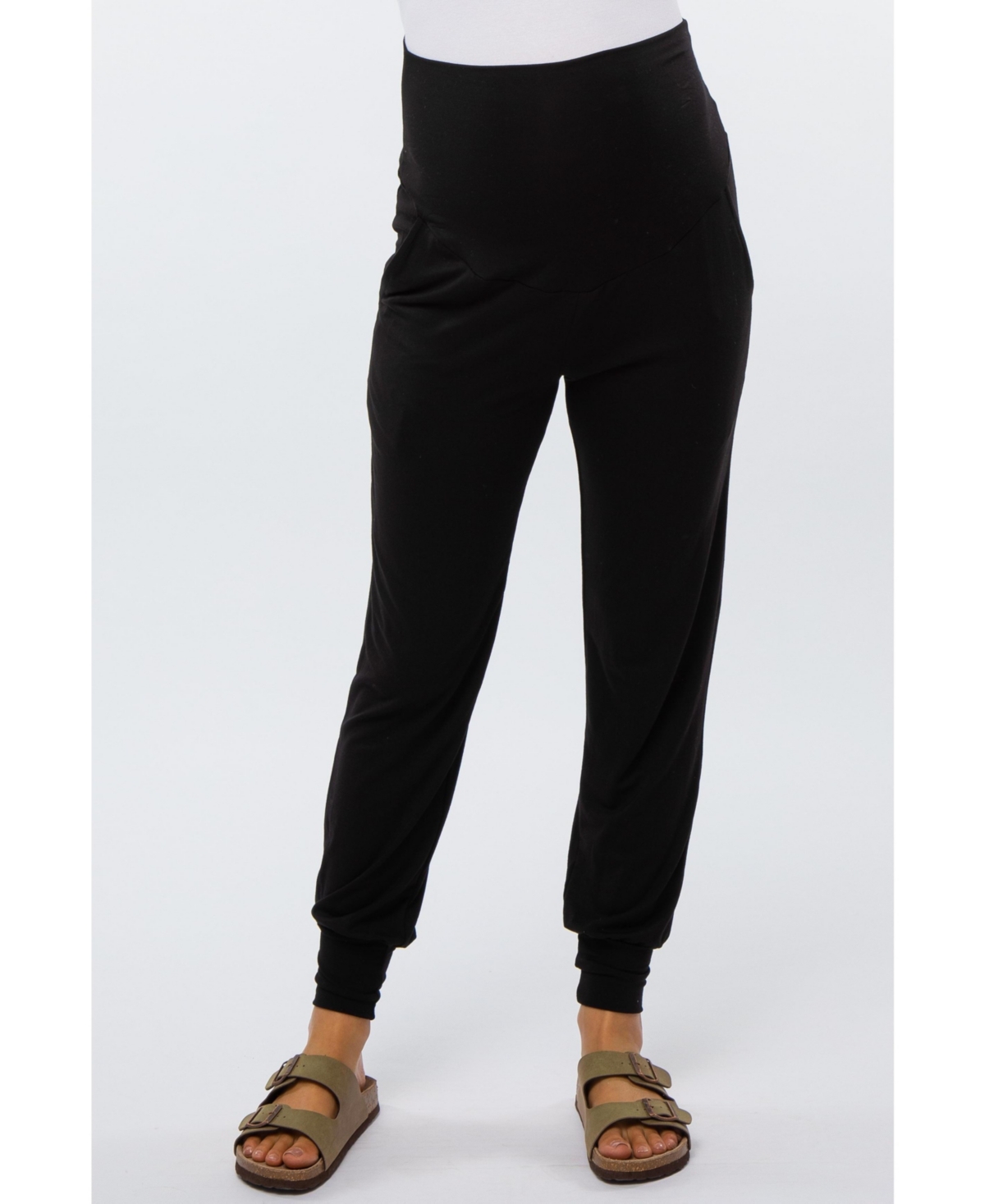 Click here for Pinkblush Maternity Navy Blue Band Jogger Pants -... prices