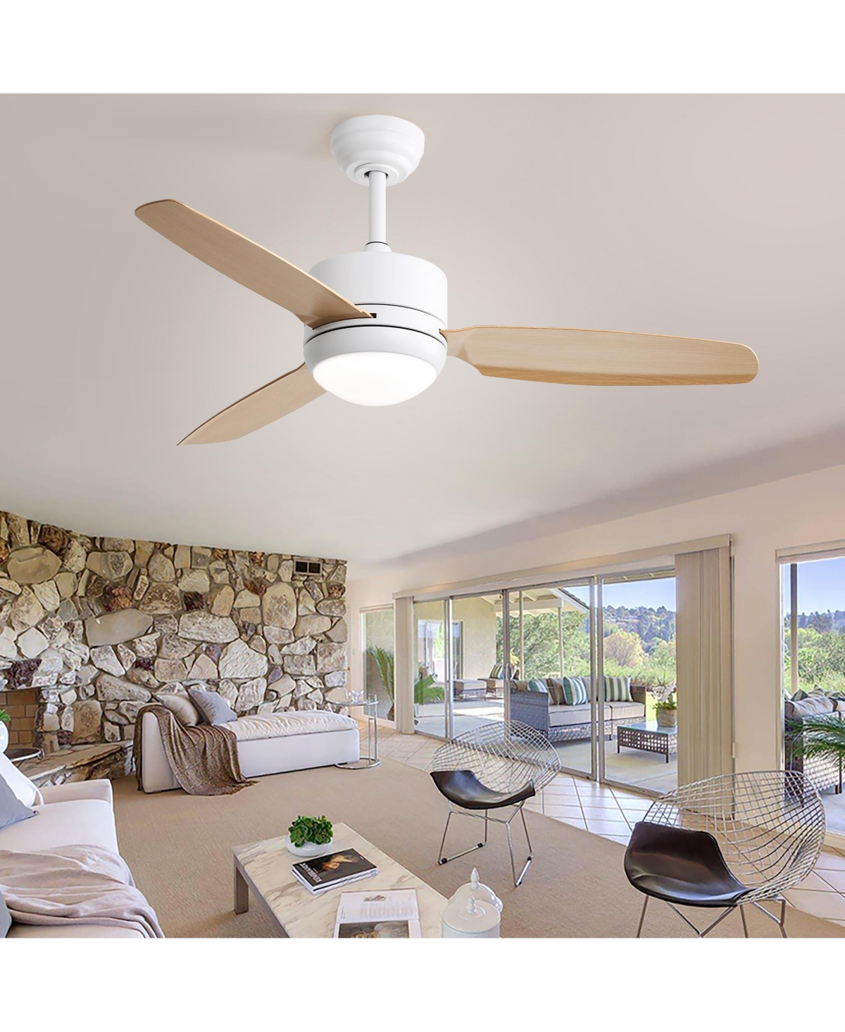 Click here for 46 Modern 3-blade Three-color Dimmable Ceiling Fan... prices