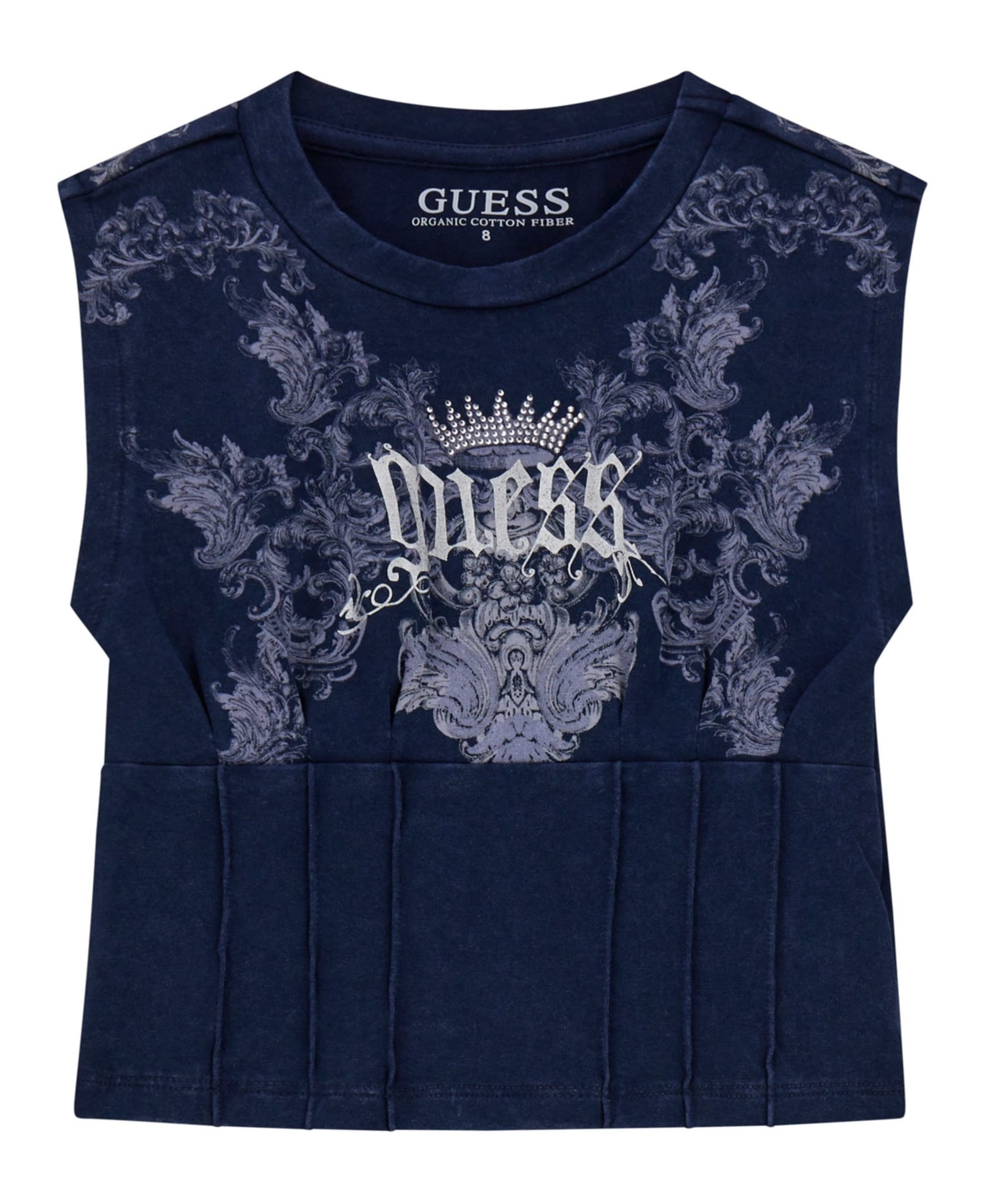 Click here for Guess Big Girls Crewneck Corset Tank Top - Blue prices