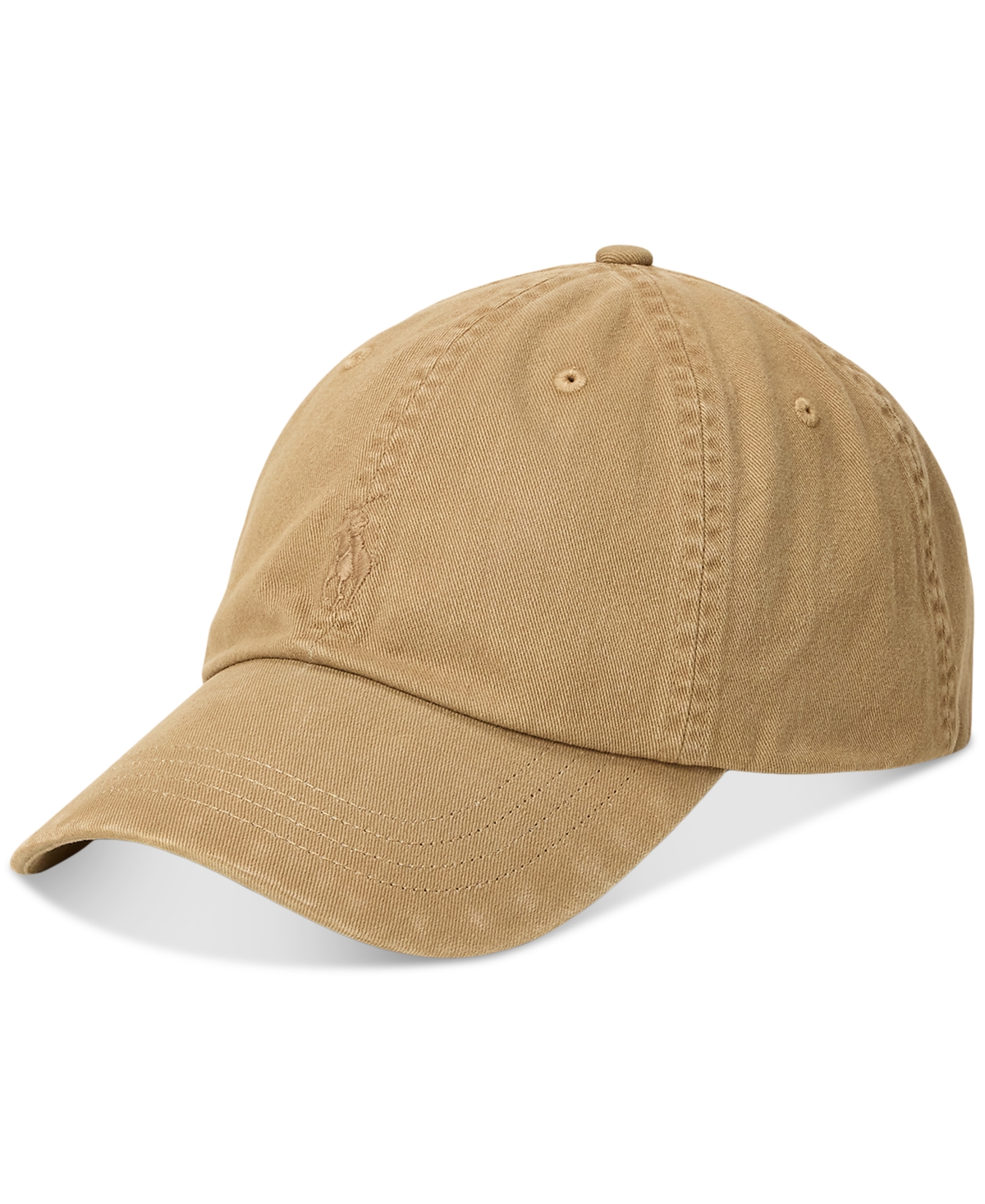 Polo Ralph Lauren Mens Garment-Dyed Twill Ball Cap - Montana Khaki