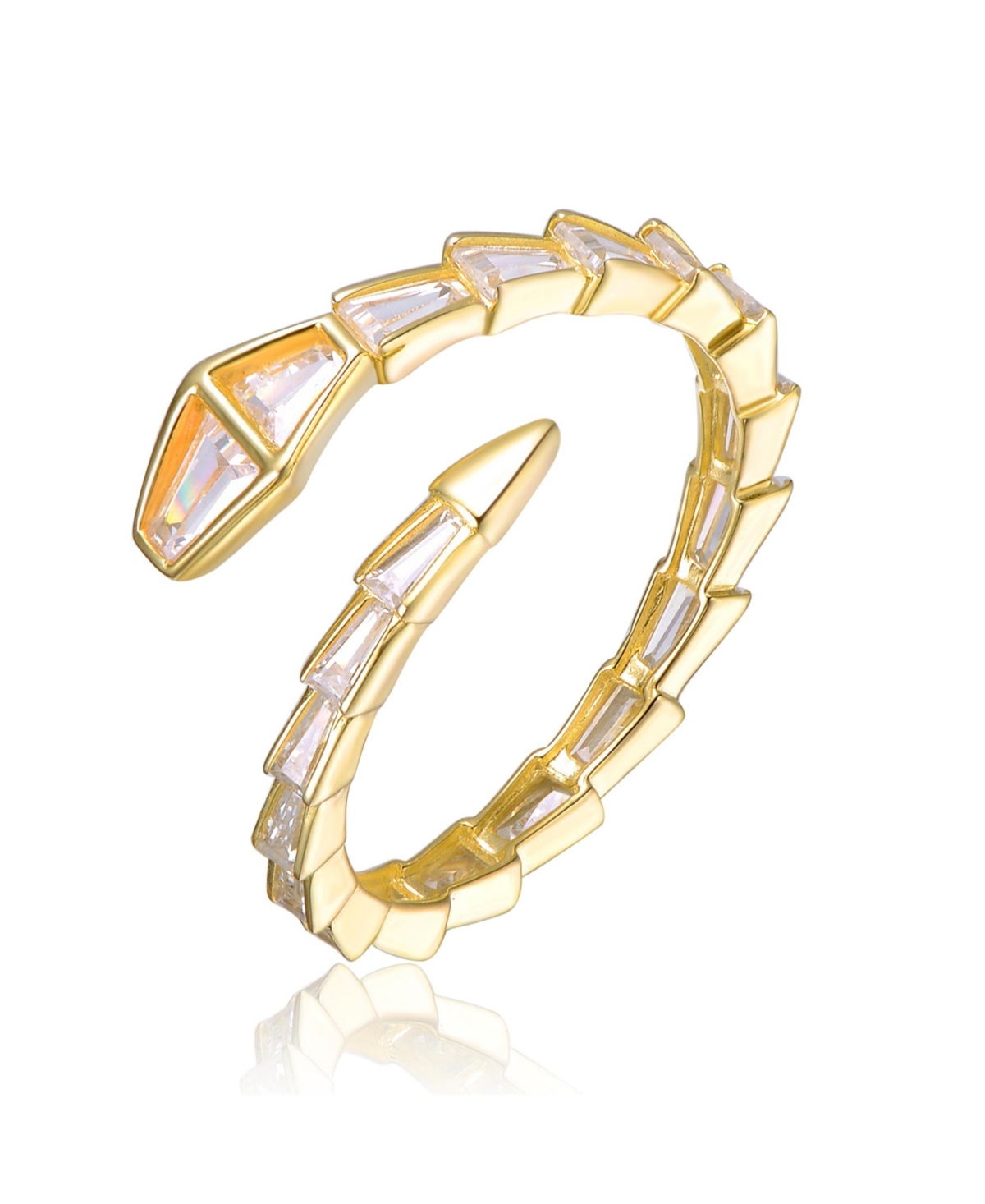 Click here for 14K Gold Plated with Clear Cubic Zirconia Enigma S... prices