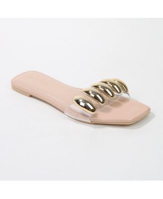 Kiki Embellished Cleat Strap Slides - Macy's