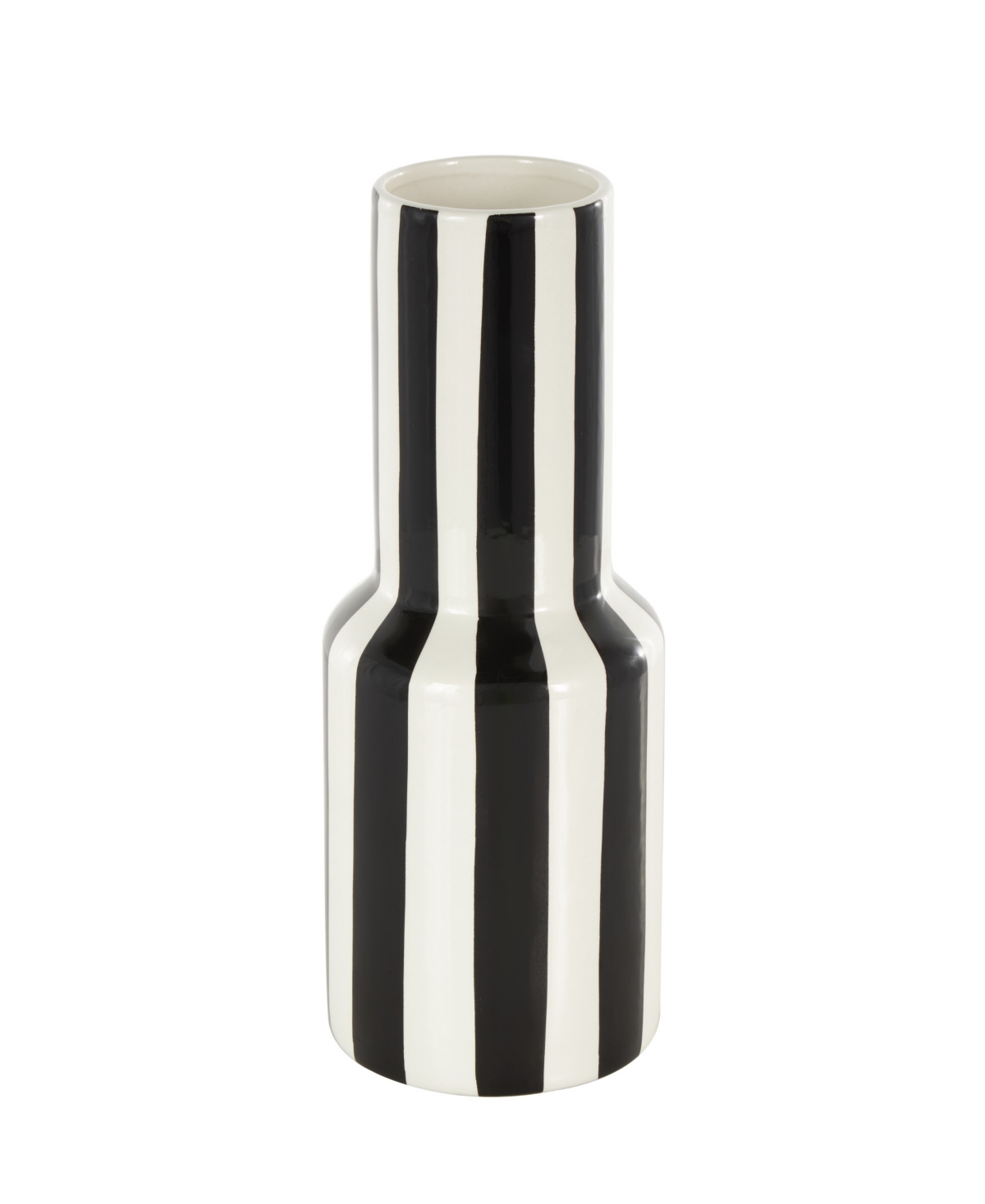 Click here for Rosemary Lane Ceramic 11 Rounded Striped Decorativ... prices