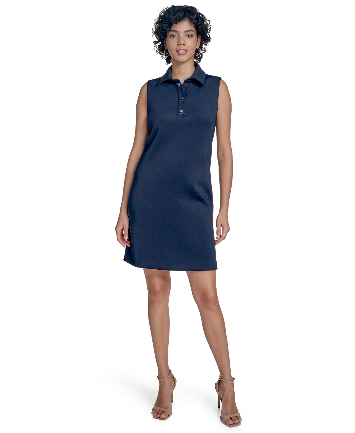 Click here for Calvin Klein Womens Sleeveless Scuba Sheath Dress... prices
