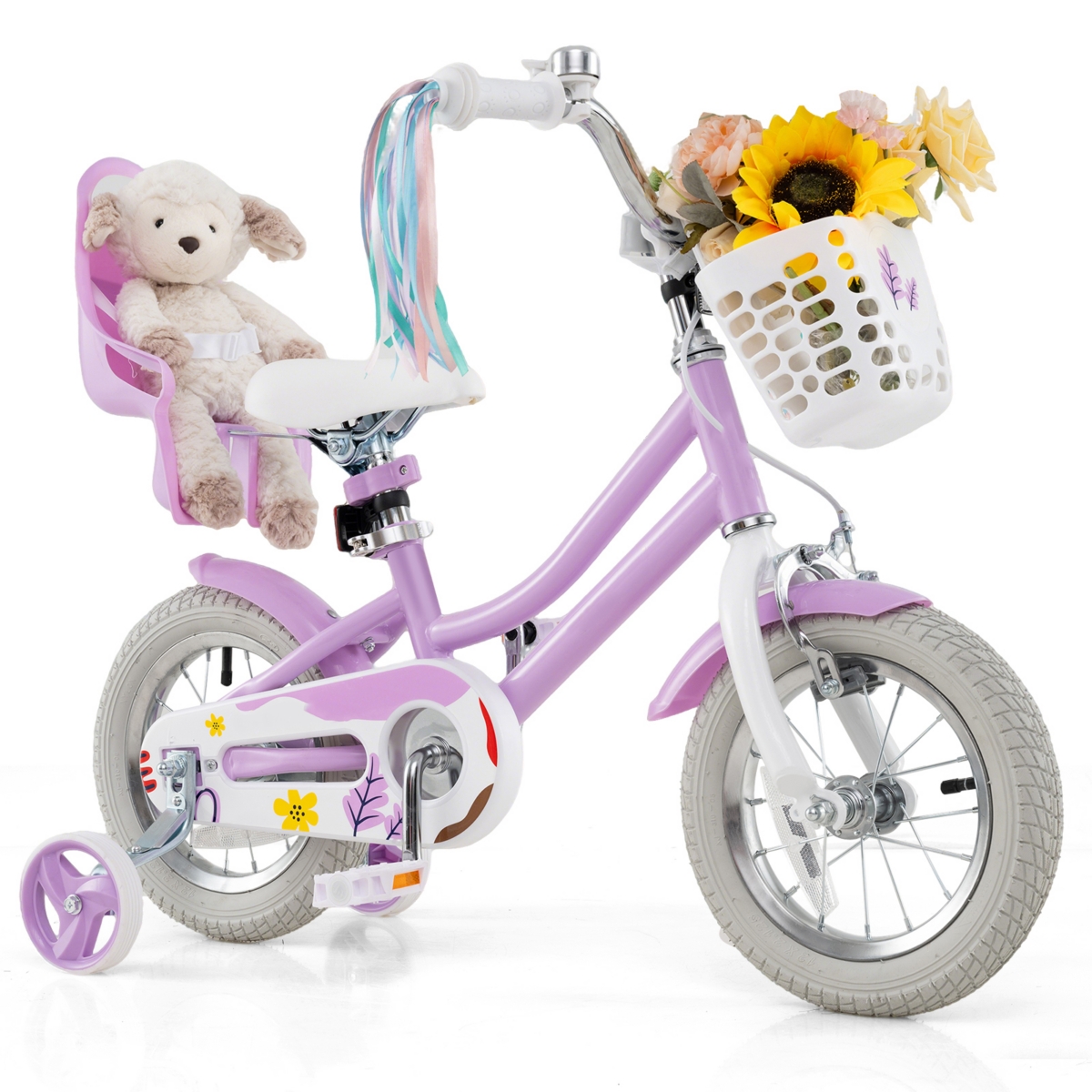 Click here for Kids Bicycle for Girls with Doll Seat and Colorful... prices
