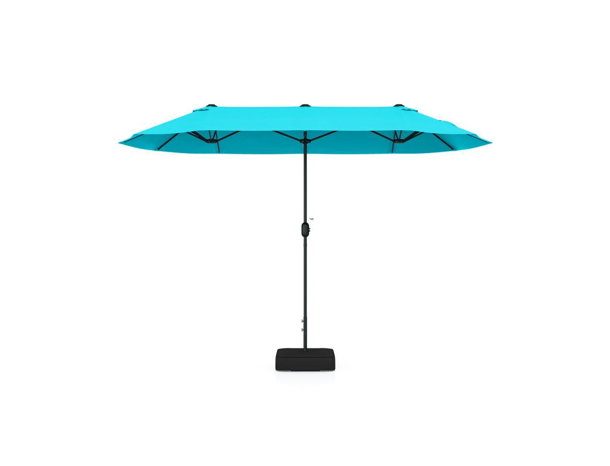 Click here for Double-sided Patio Umbrella with Solar Lights for... prices
