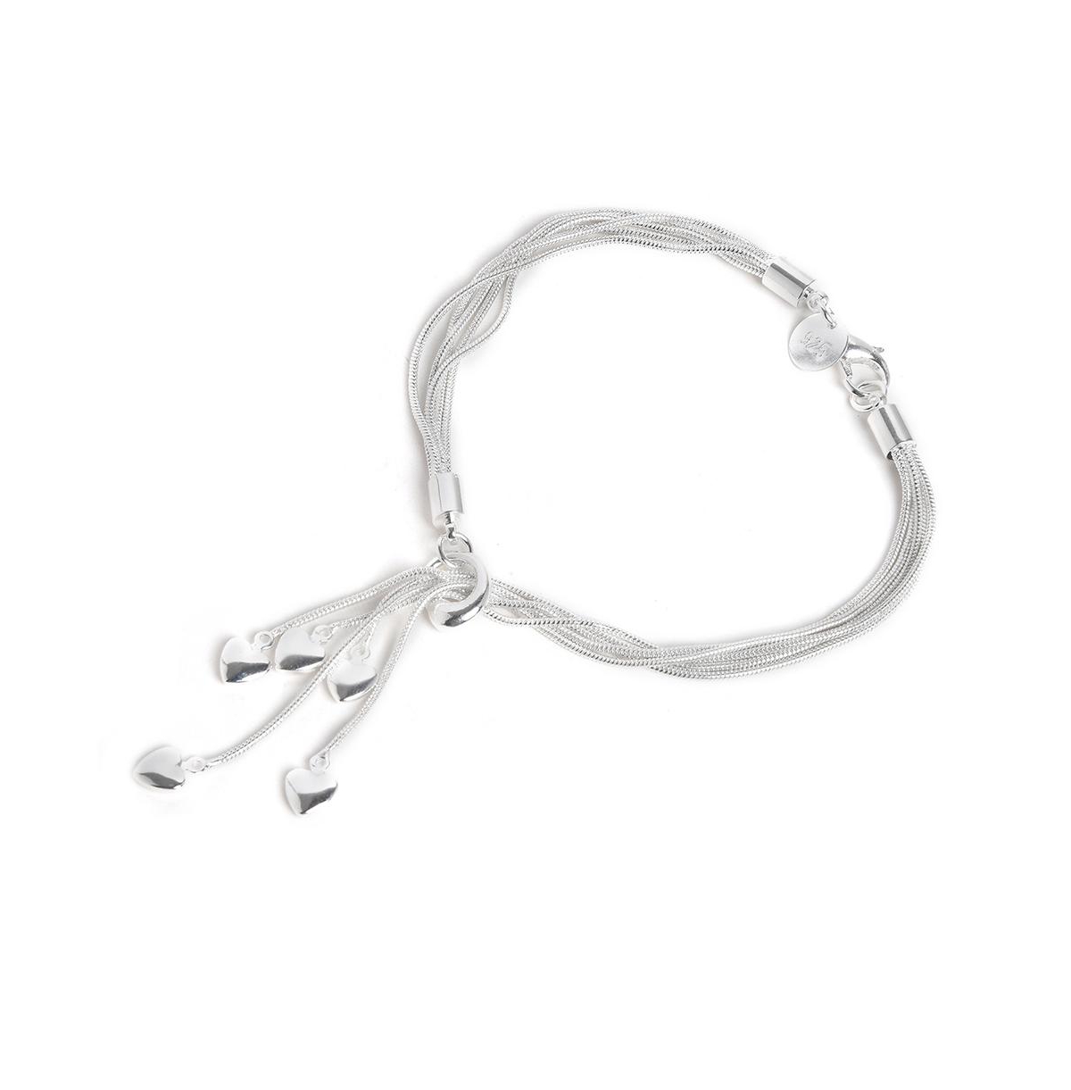 Click here for Sohi Womens Heart Charm Bracelet - Silver prices