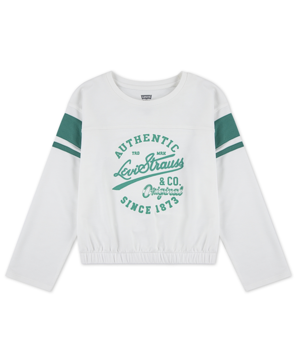 Click here for Levis Big Girls Varsity Long Sleeve Top - Bright G... prices