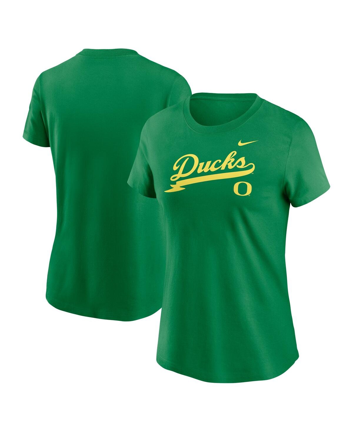 Click here for Nike Womens Green Oregon Ducks Local Script T-Shir... prices