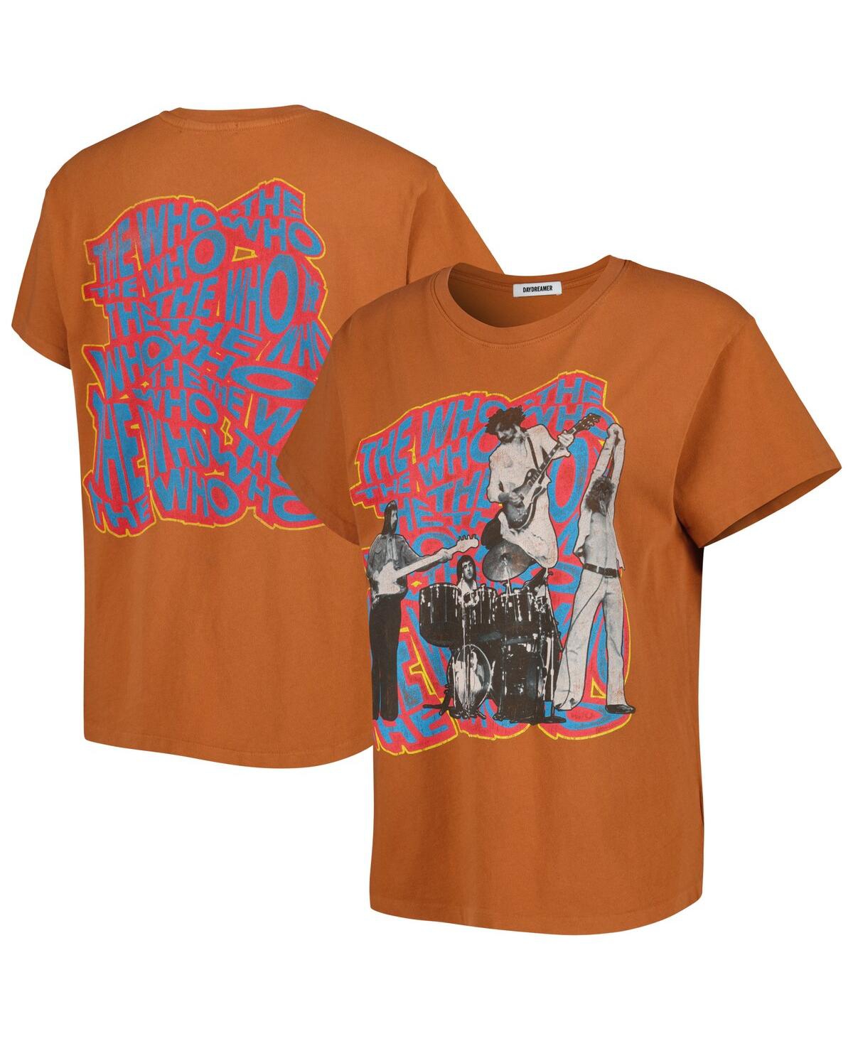 Click here for Daydreamer Womens Orange The Who Tour T-Shirt - Or... prices