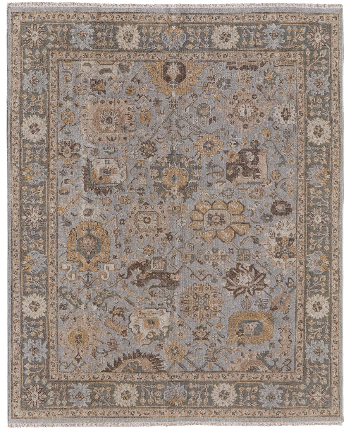 Click here for Feizy Corbitt 0612F 2x3 Area Rug - Blue  Gold prices