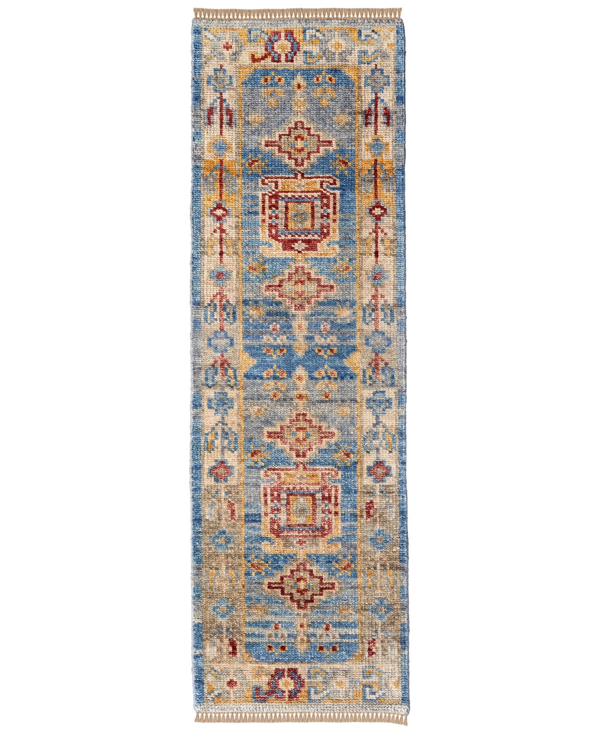 Click here for Feizy Fillmore 6944F 26x14 Runner Area Rug - Blue... prices