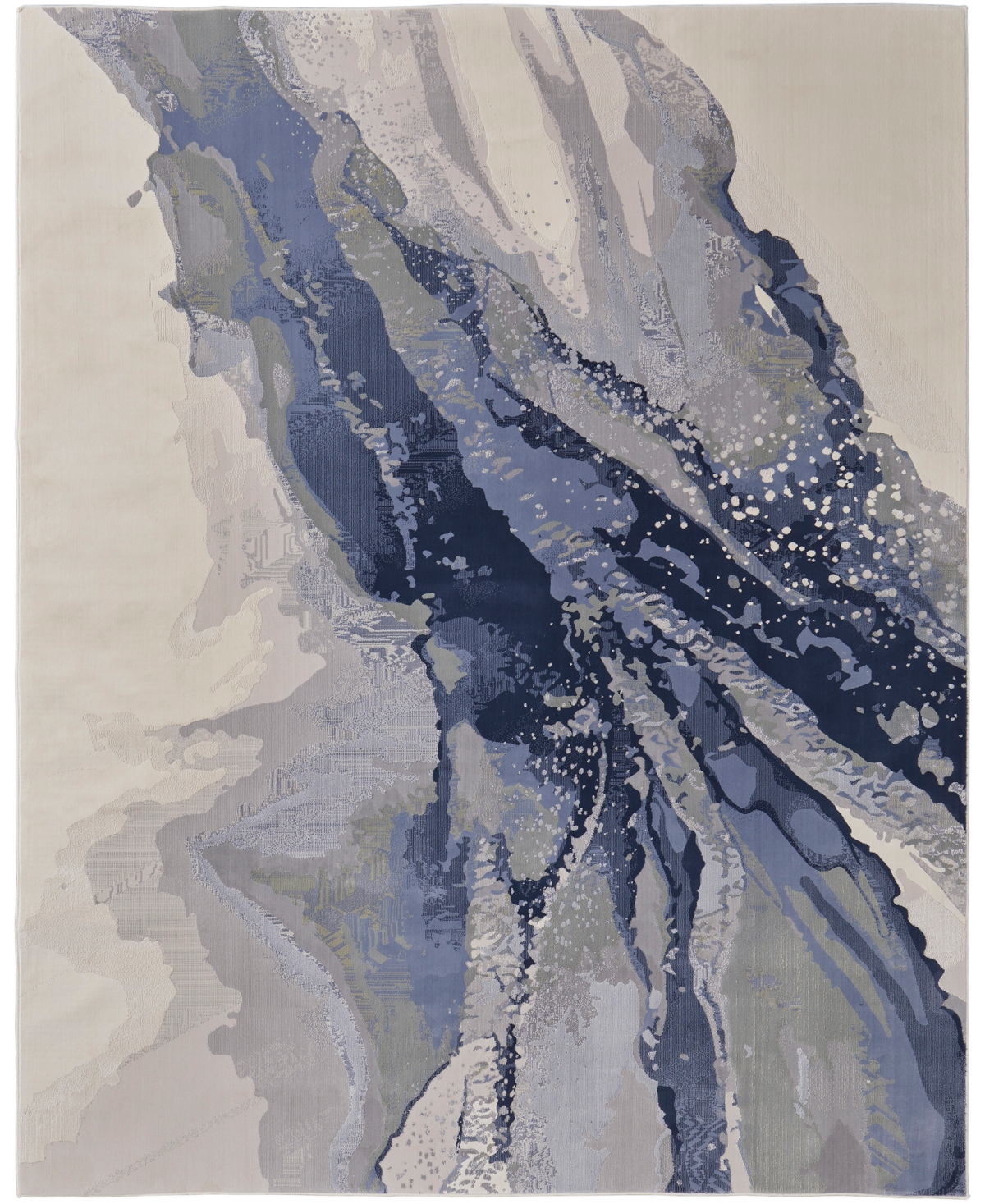 Click here for Feizy Clio 39K2F 79x10 Area Rug - Blue  Ivory prices