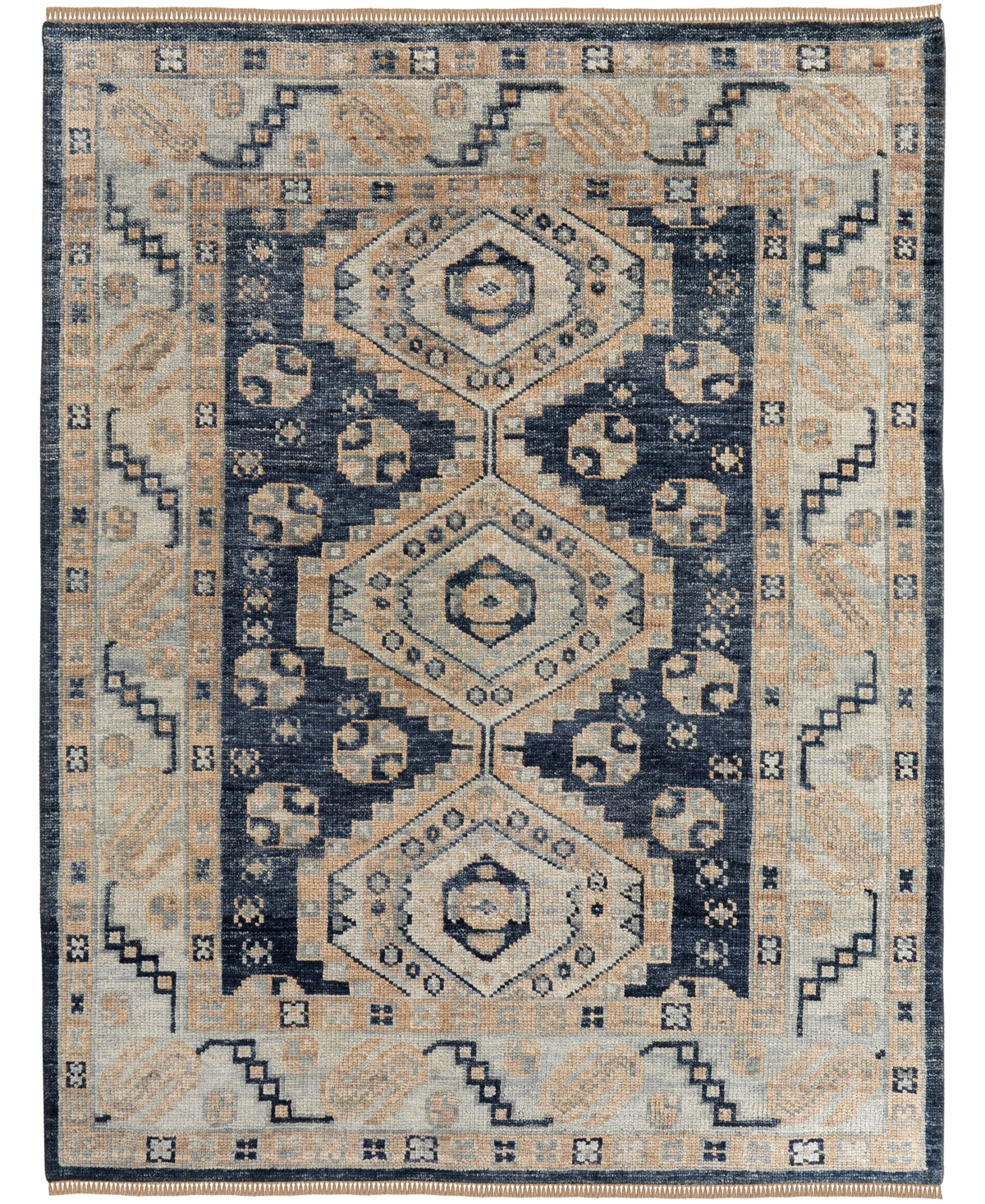 Click here for Feizy Fillmore 6943F 2x3 Area Rug - Blue  Ivory prices