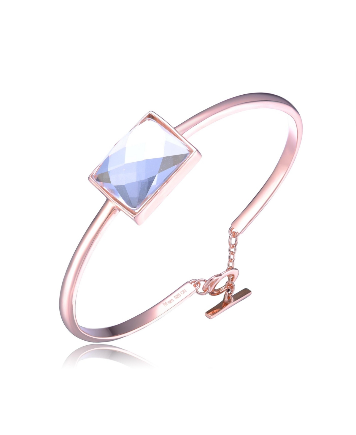 Click here for Sterling Silver 18K Rose Gold Plating with Clear C... prices