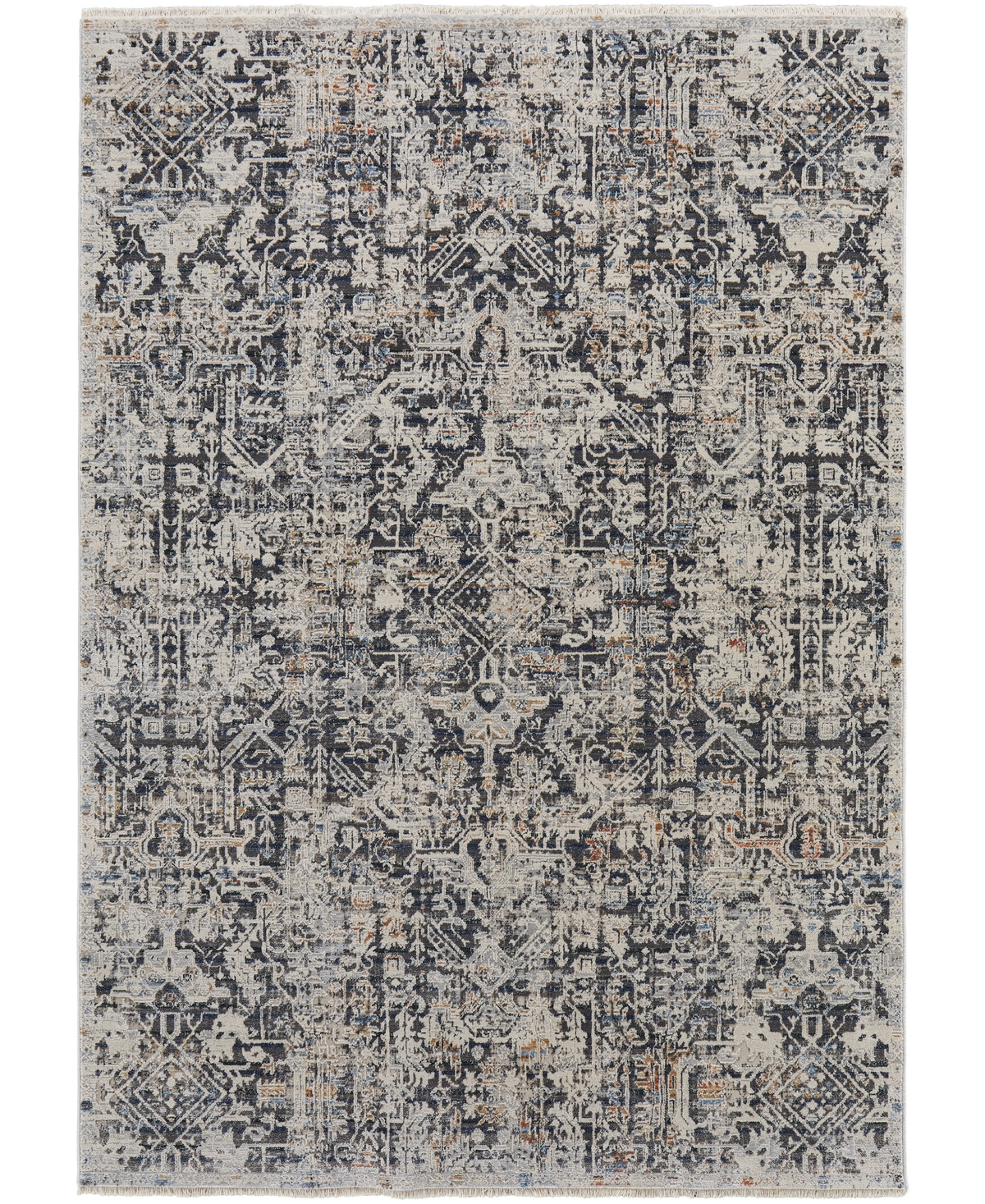 Click here for Feizy Kaia 39HUF 710x96 Area Rug - Ivory  Gray prices